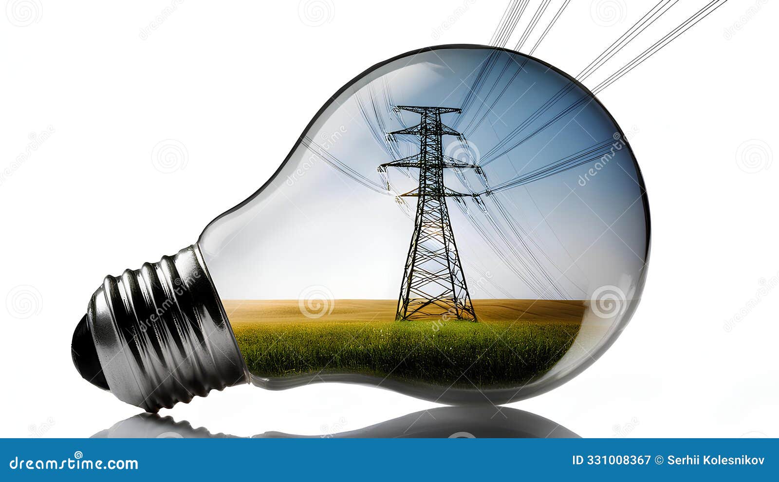 Concept: Power Problems, Power Grid Crisis, Blackout. Inside the Light ...