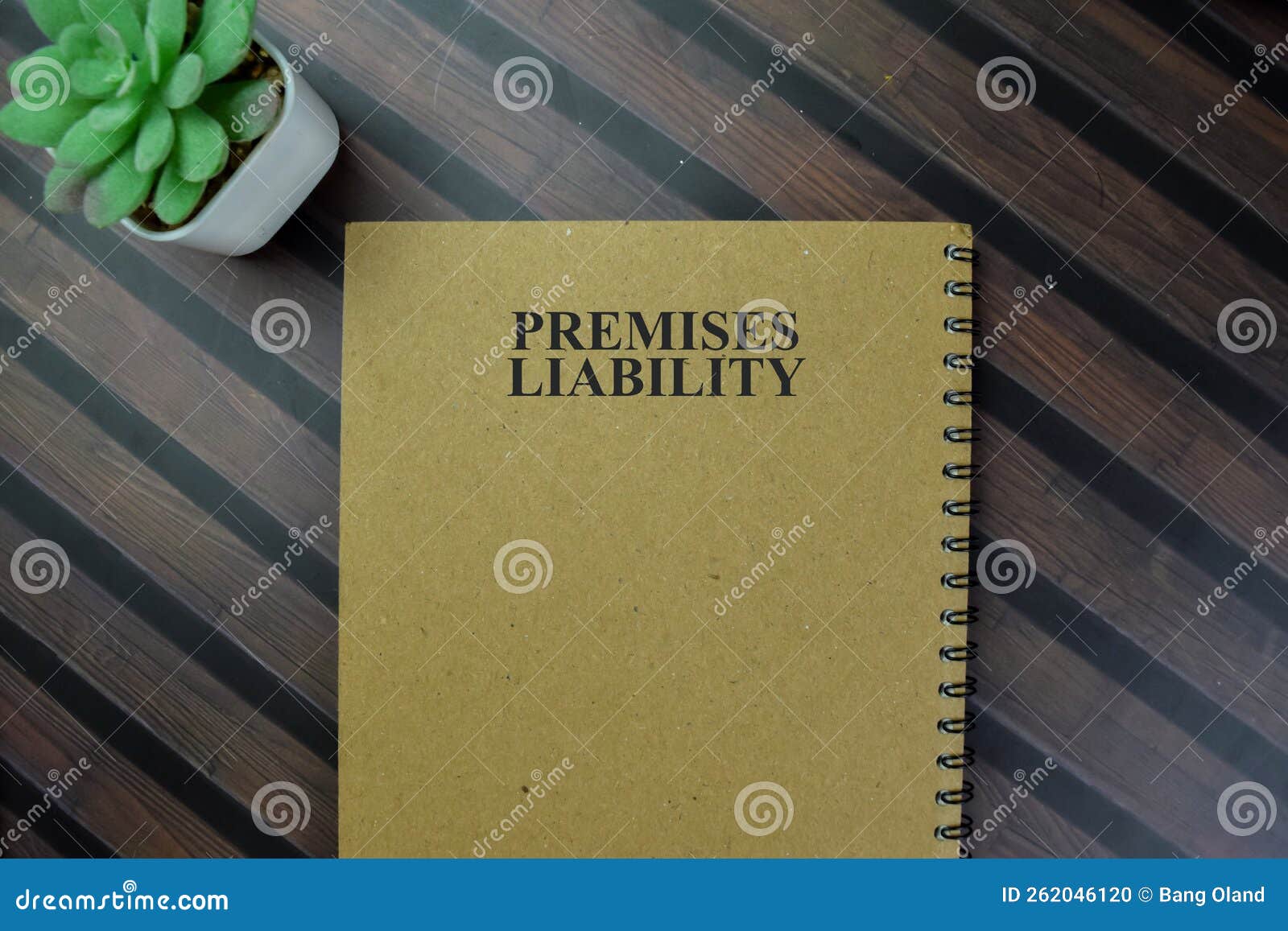 Concept of Premises Liability Book Isolated on Wooden Table Stock Photo ...
