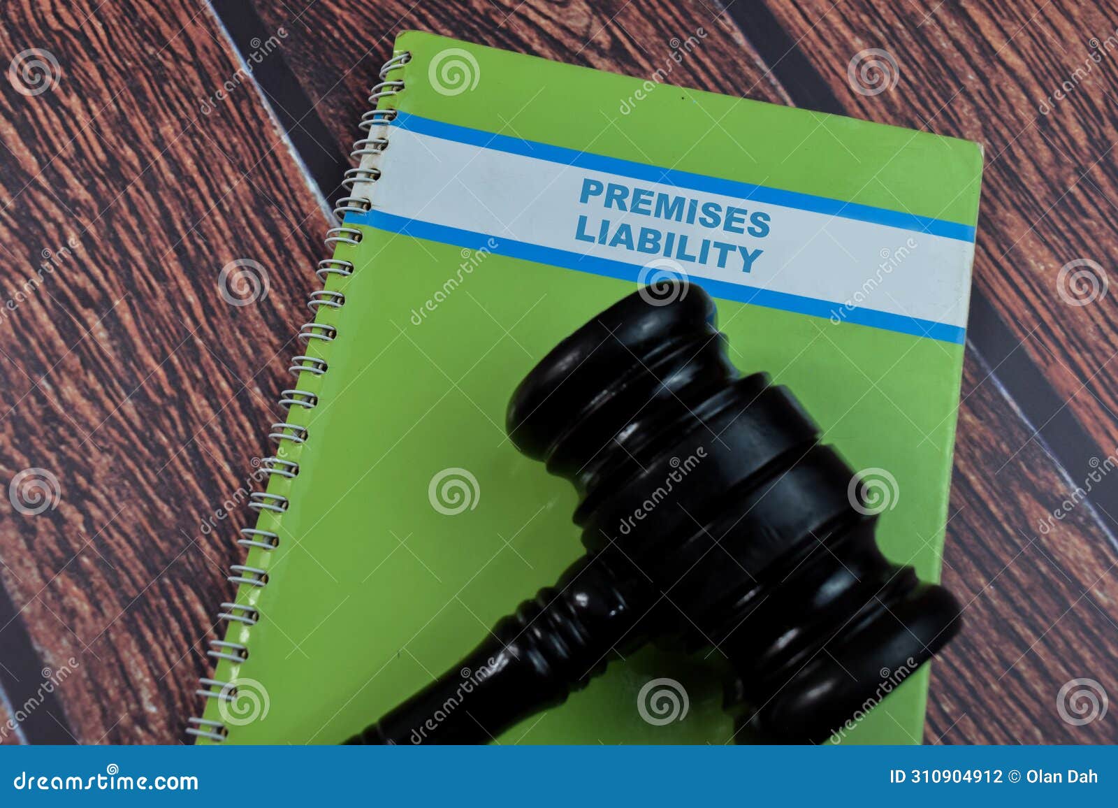 The Book Of Premises Liability On Office Desk Stock Photo ...