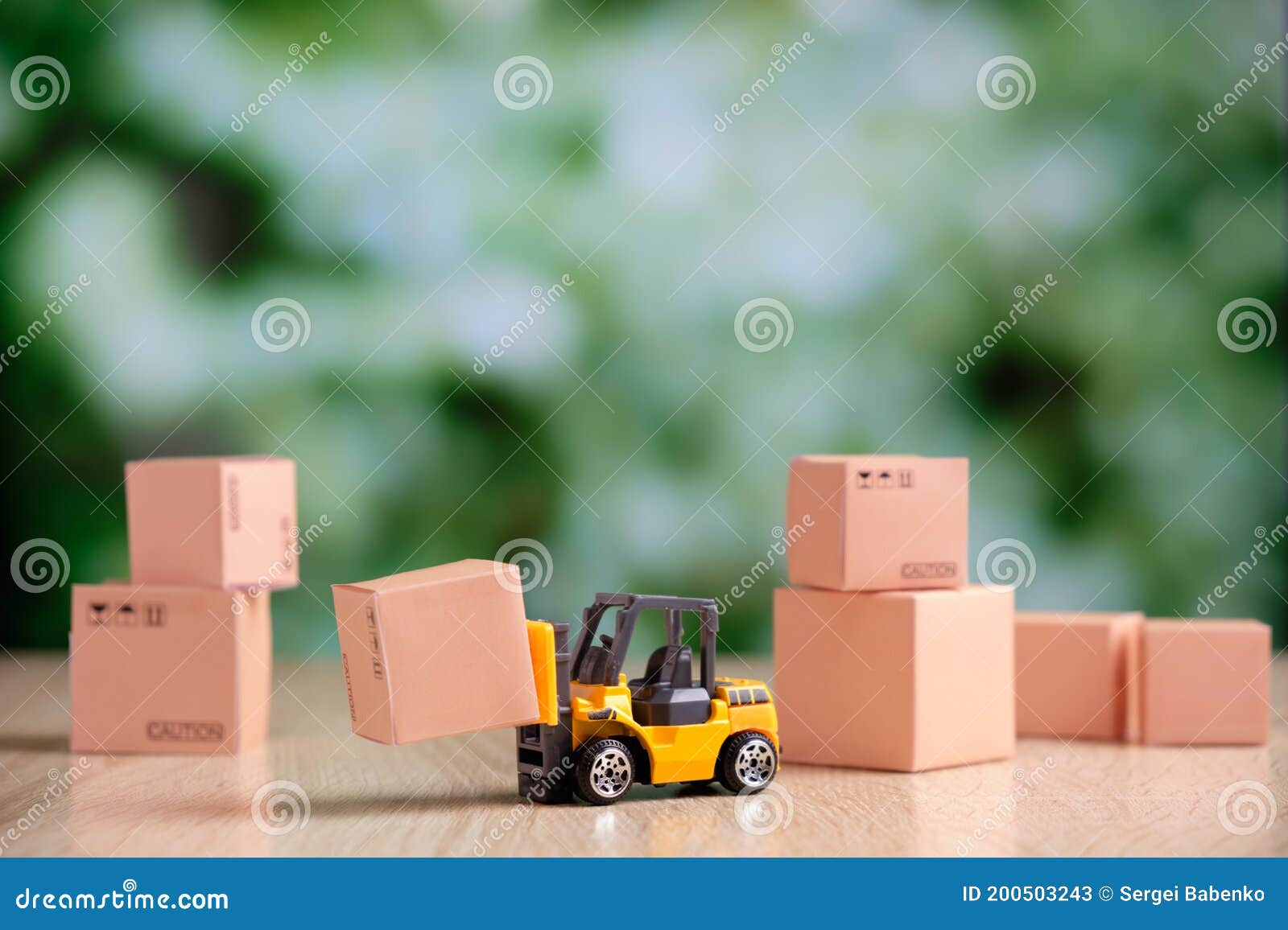 The Concept of Preparing Cargo for Shipment Using a Forklift Stock ...