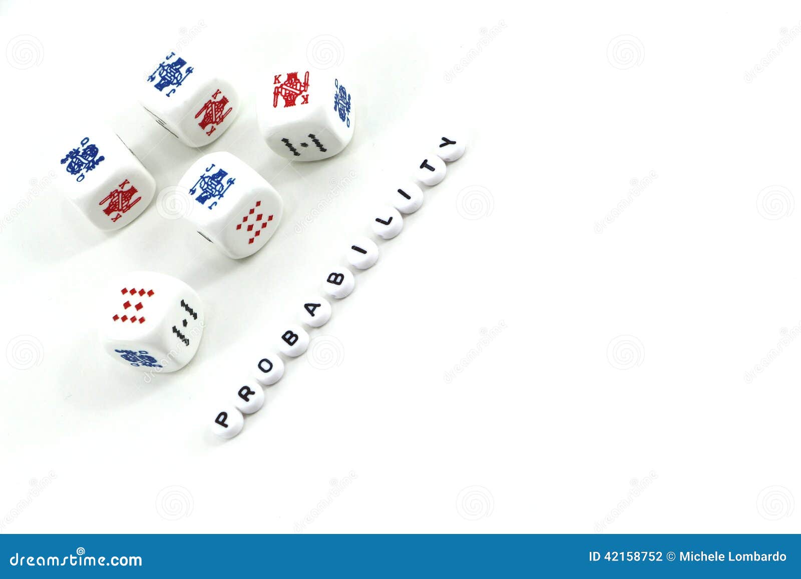 Concept of probability stock photo. Image of white, written - 42158752