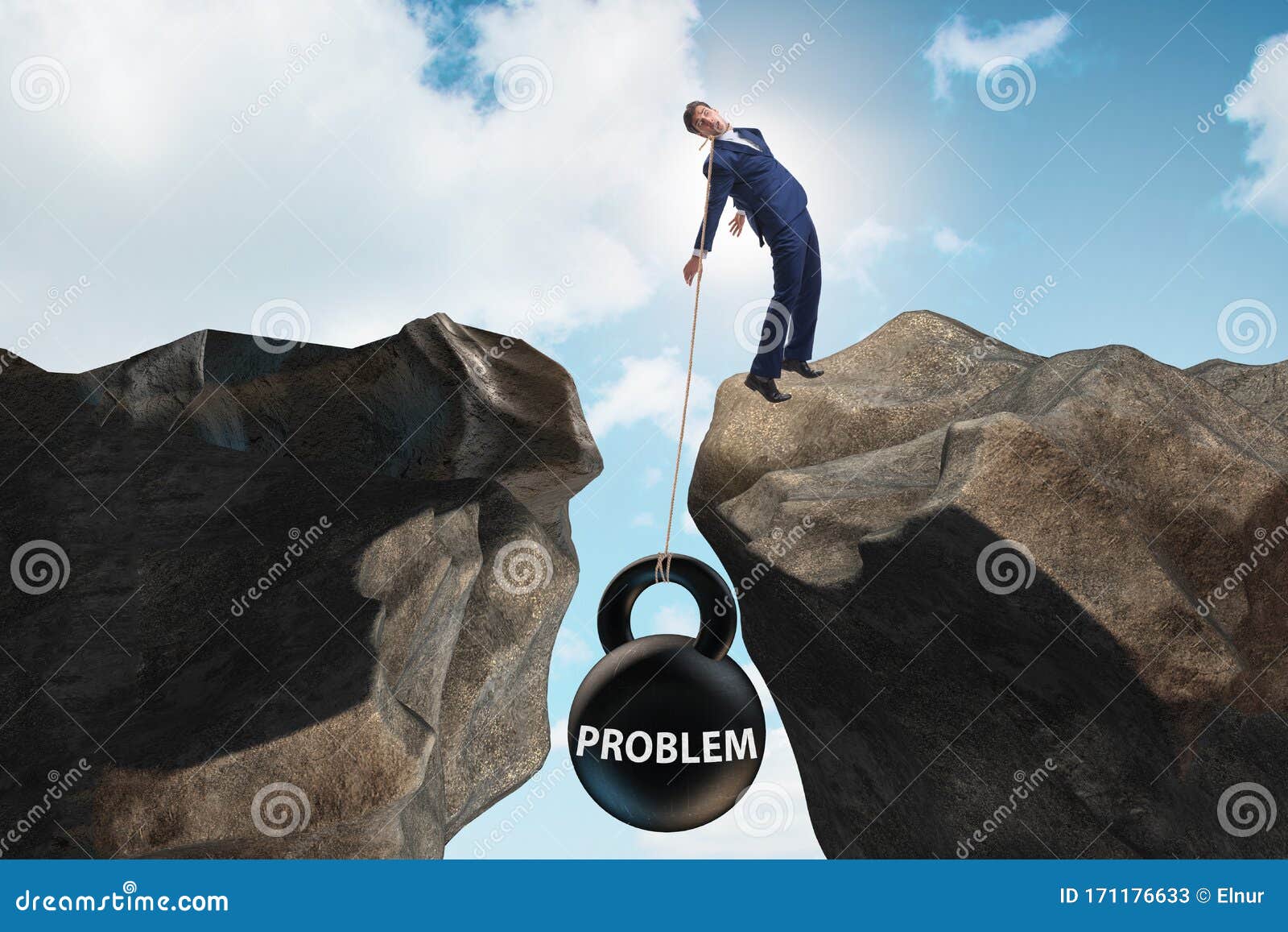 Concept of Problem with Businessman Stock Image - Image of financial ...