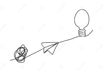 Concept for Problem Solving, One Line Drawing Vector Illustration Stock ...