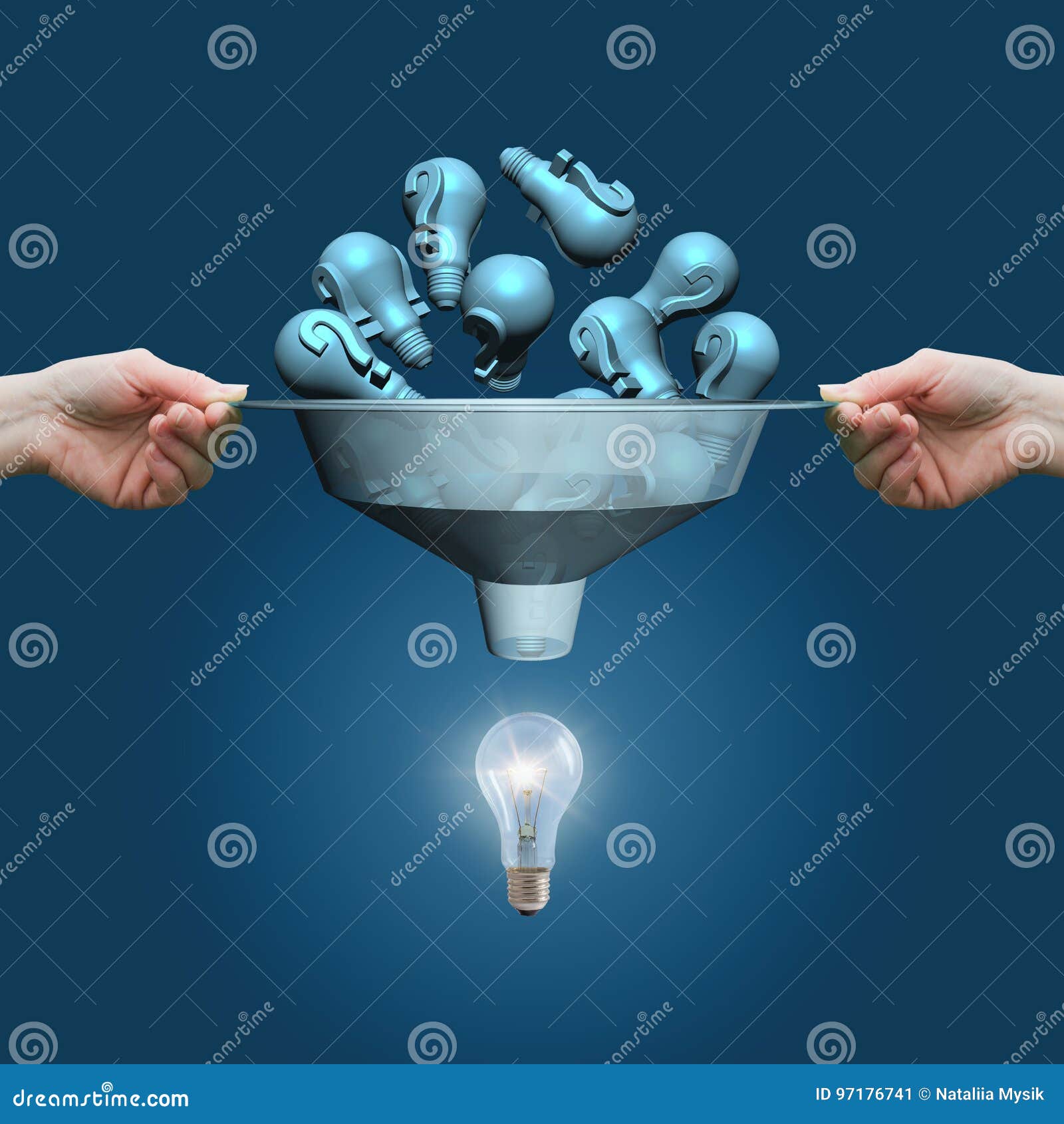 The Concept of Problem Solving. Stock Image - Image of filter ...