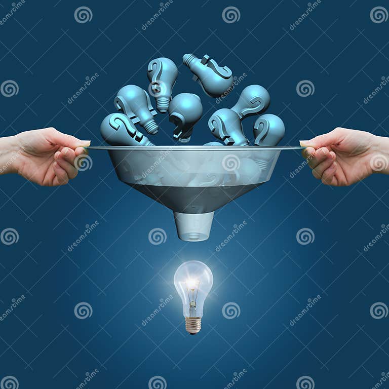 The Concept of Problem Solving. Stock Image - Image of filter ...