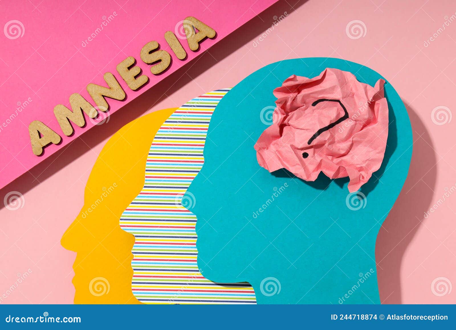 Concept of Problems with Memory, Amnesia Disease Stock Photo - Image of ...
