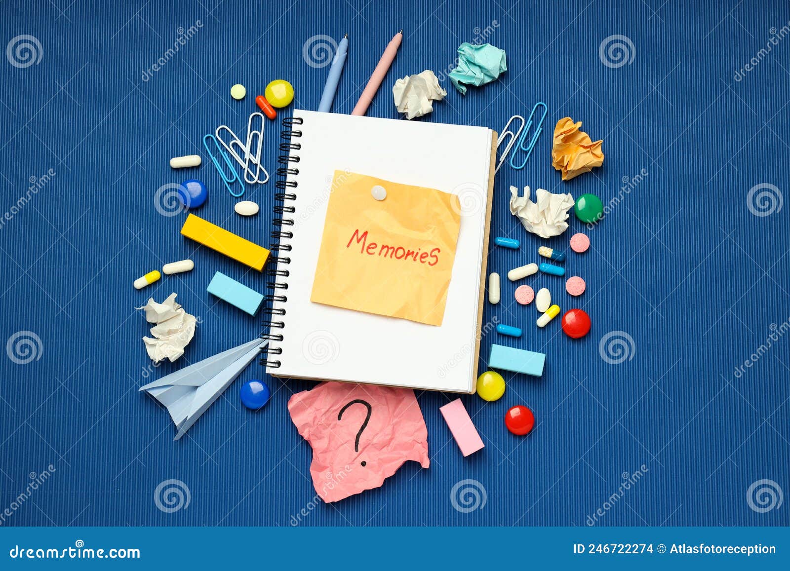 Concept of Problems with Memory Stock Photo - Image of ball, forget ...