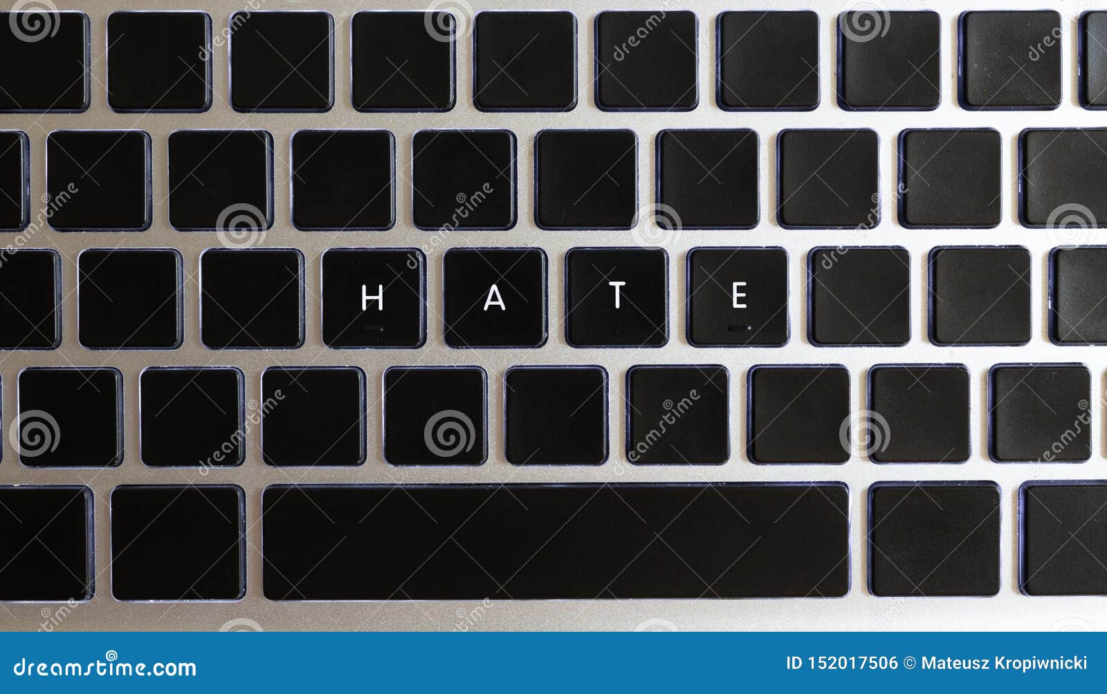 Concept of Problems of Today Internet. Hate Caption Isolated on ...