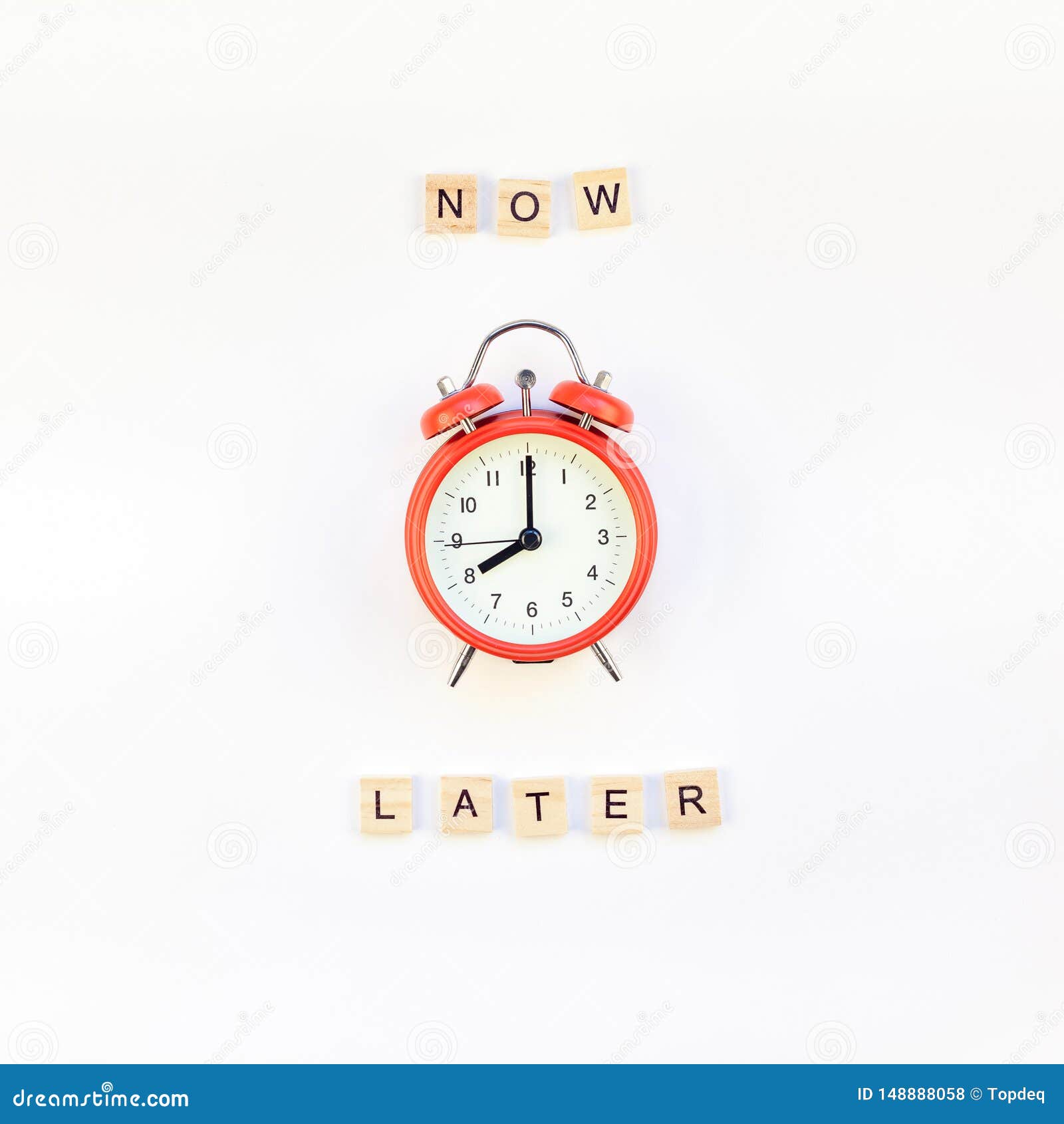 Concept of Procrastination and Time Management Stock Photo - Image of ...