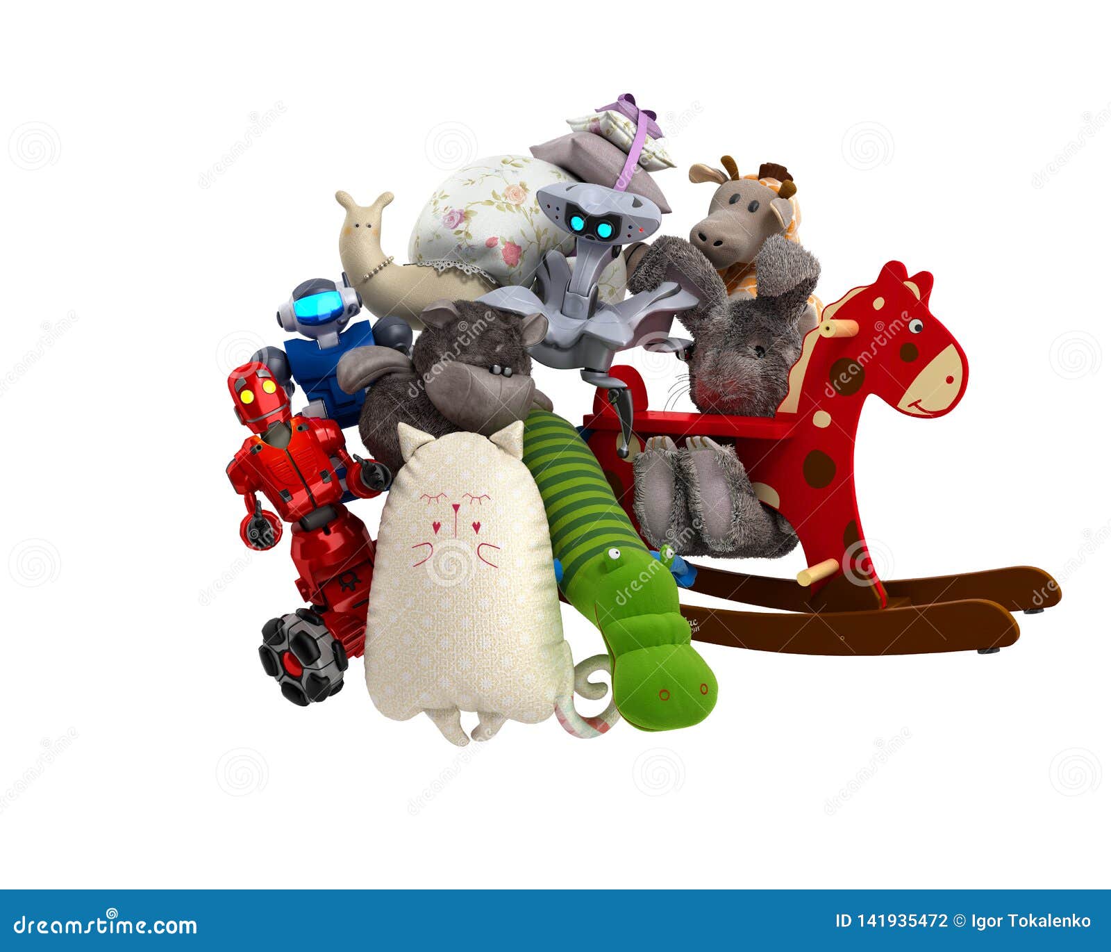 Product Categories Bakery Products Different Types Of Bread 3d Render ...