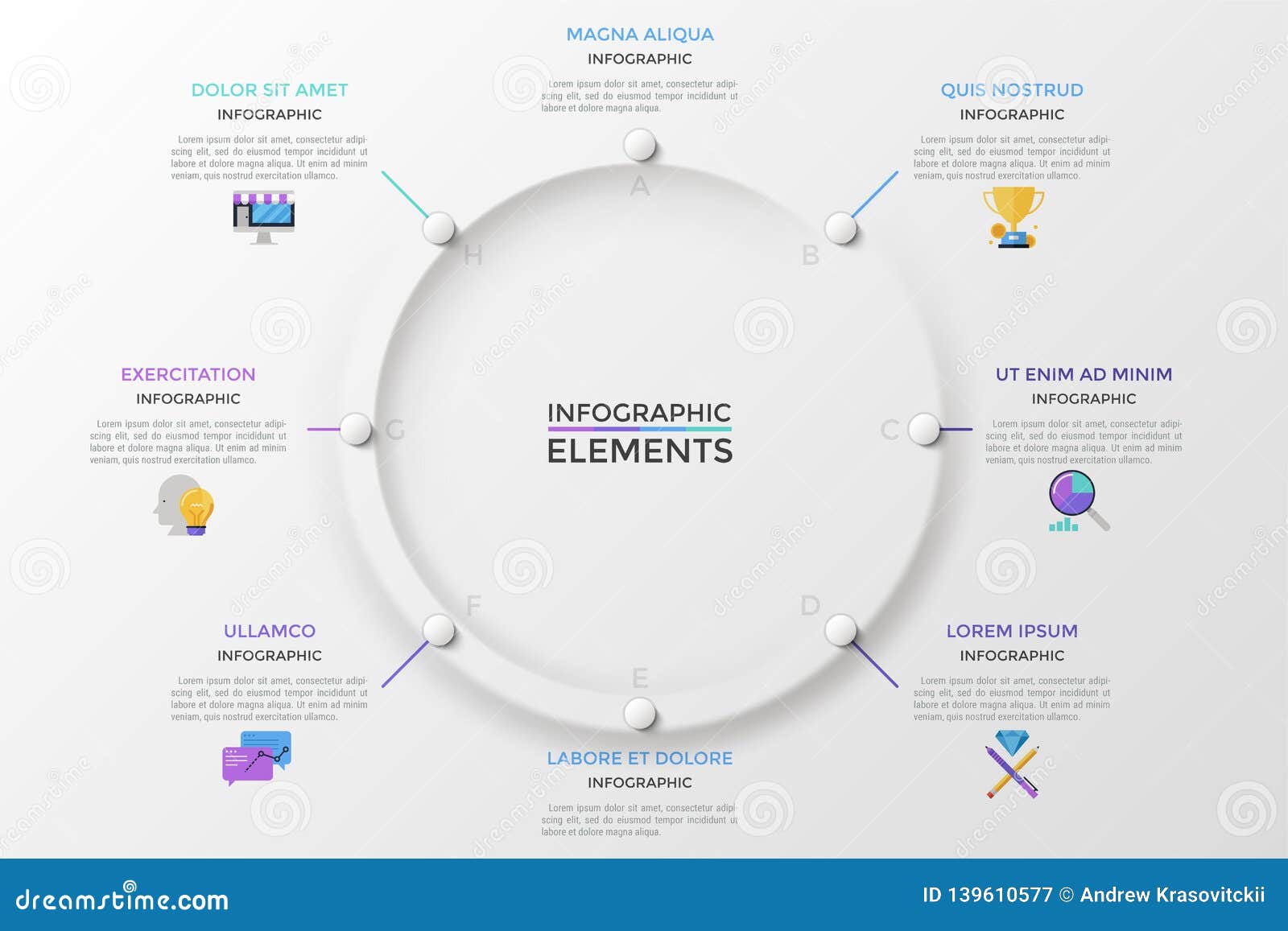 Concept of Production Cycle Visualization Stock Vector - Illustration ...