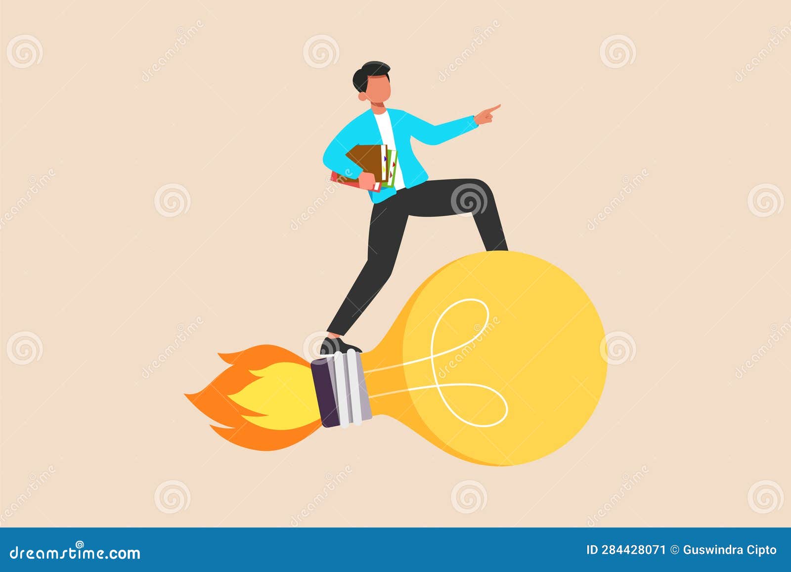 Concept of Productivity Boosting. Stock Vector - Illustration of ...