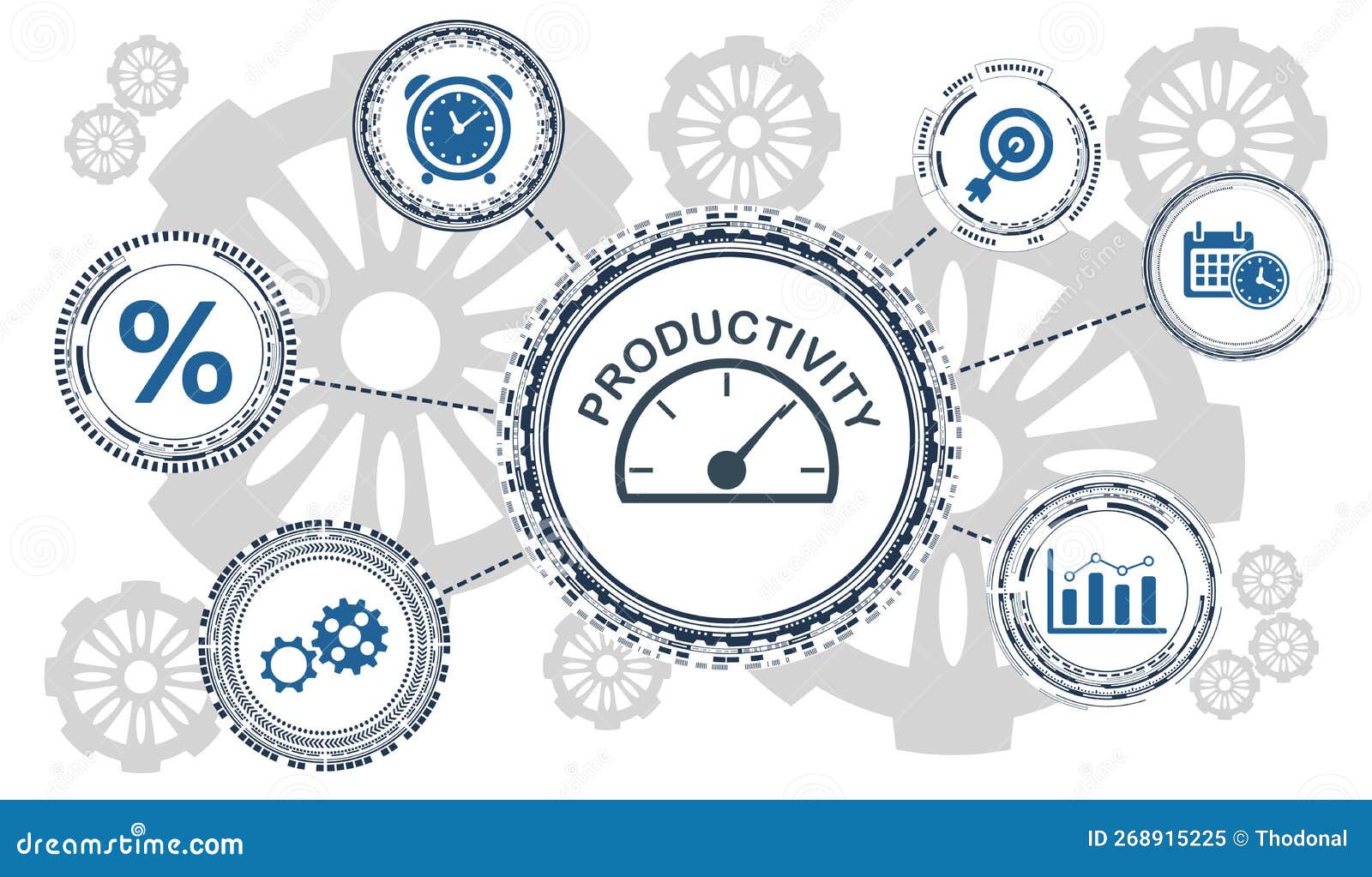 Concept of productivity stock illustration. Illustration of quality ...