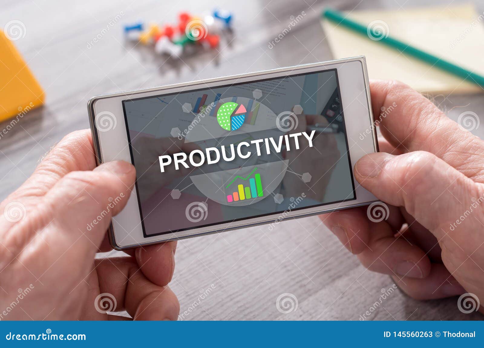 Concept of productivity stock image. Image of hand, work - 145560263