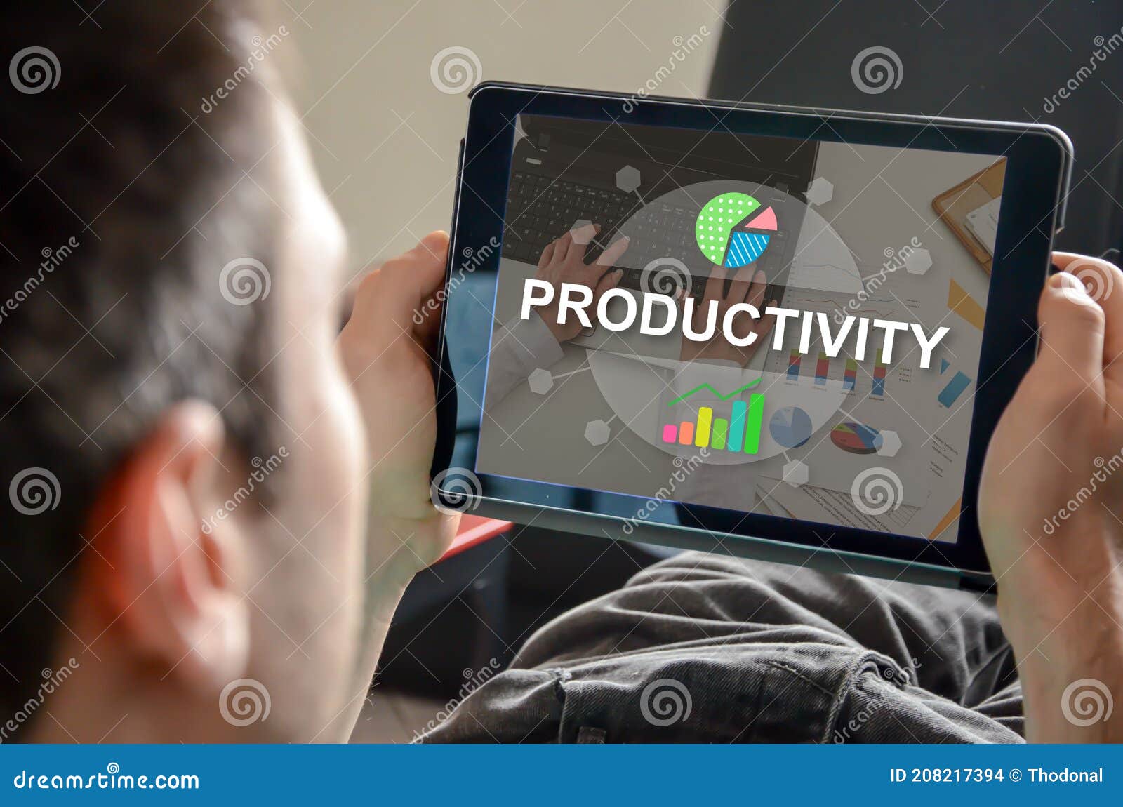 Concept of productivity stock photo. Image of chart - 208217394