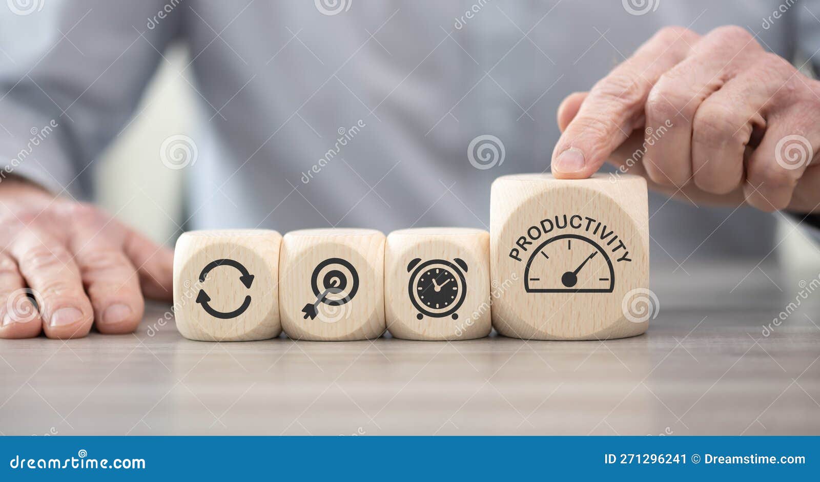 Concept of productivity stock image. Image of wooden - 271296241