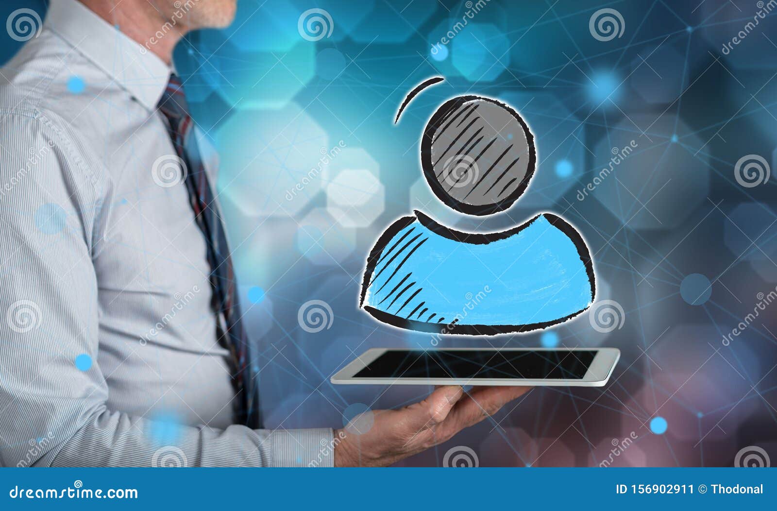 Concept of profile stock image. Image of person, profile - 156902911