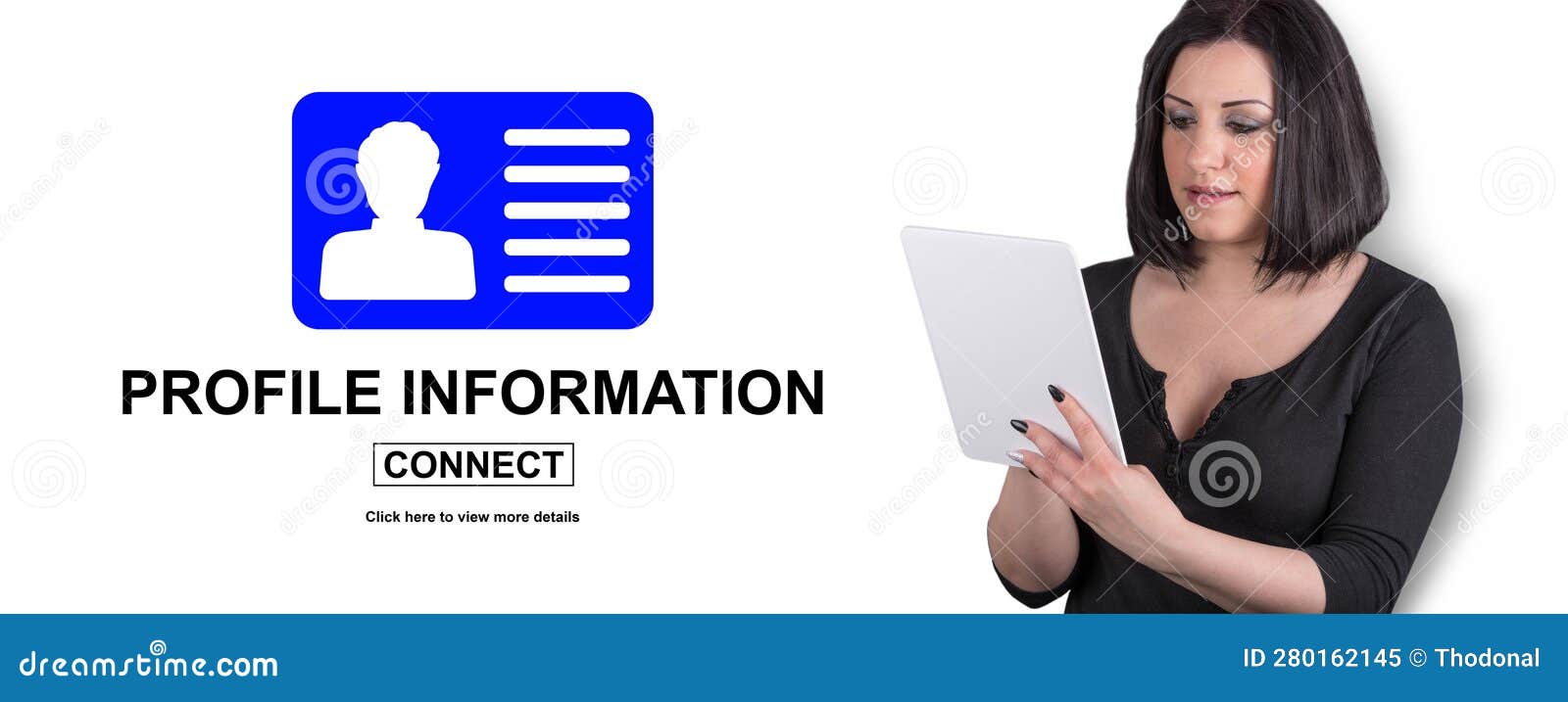 Concept of Profile Information Stock Image - Image of symbol, personal ...