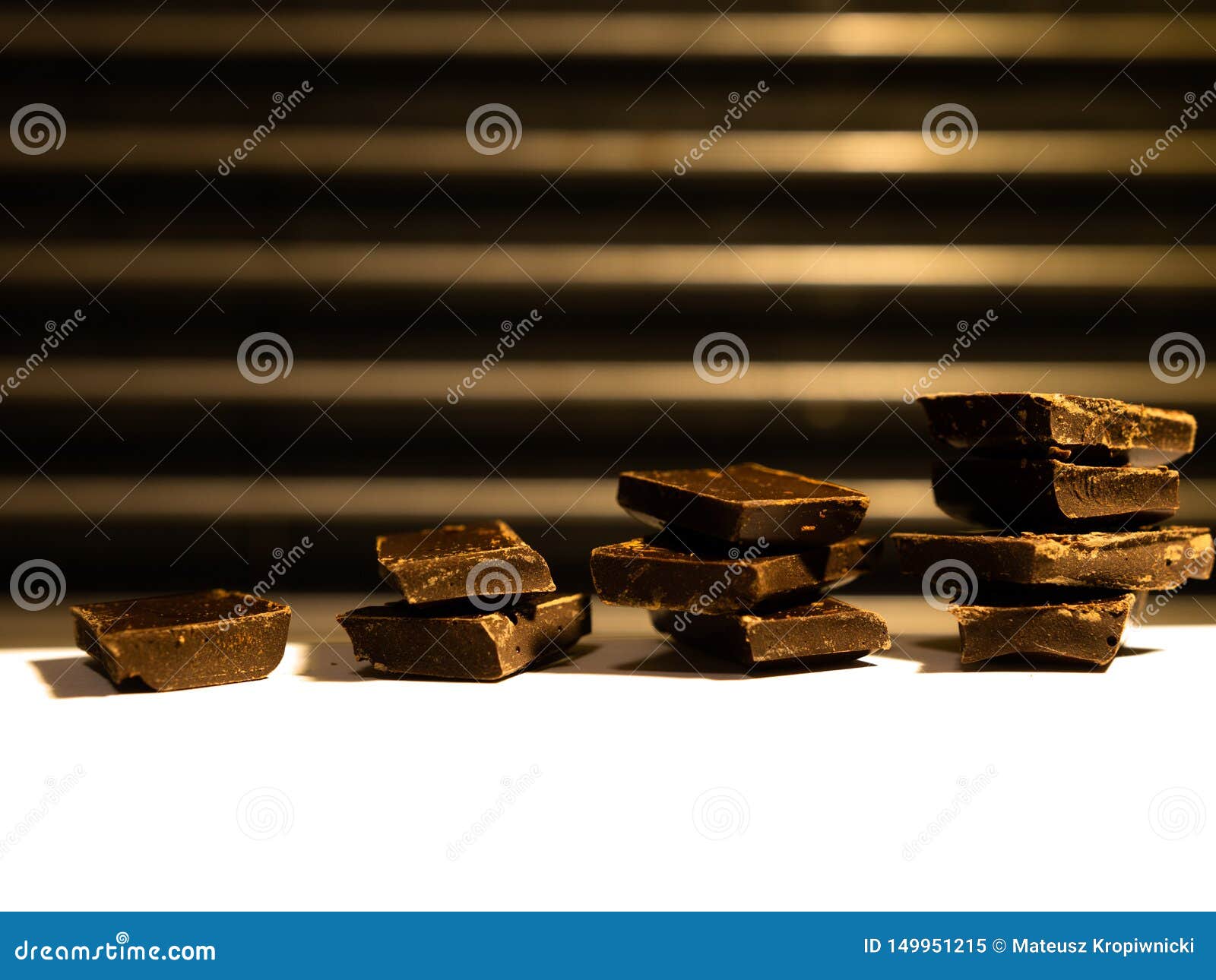 The Concept of a Profit Graph Made of Chocolate Cubes with White ...