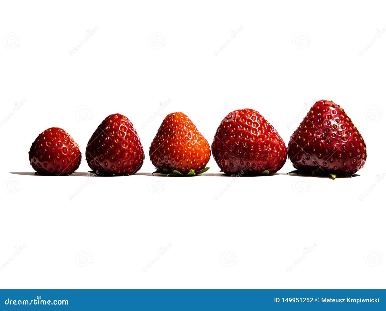 The Concept of a Profit Graph Made of Strawberries Isolated on White ...