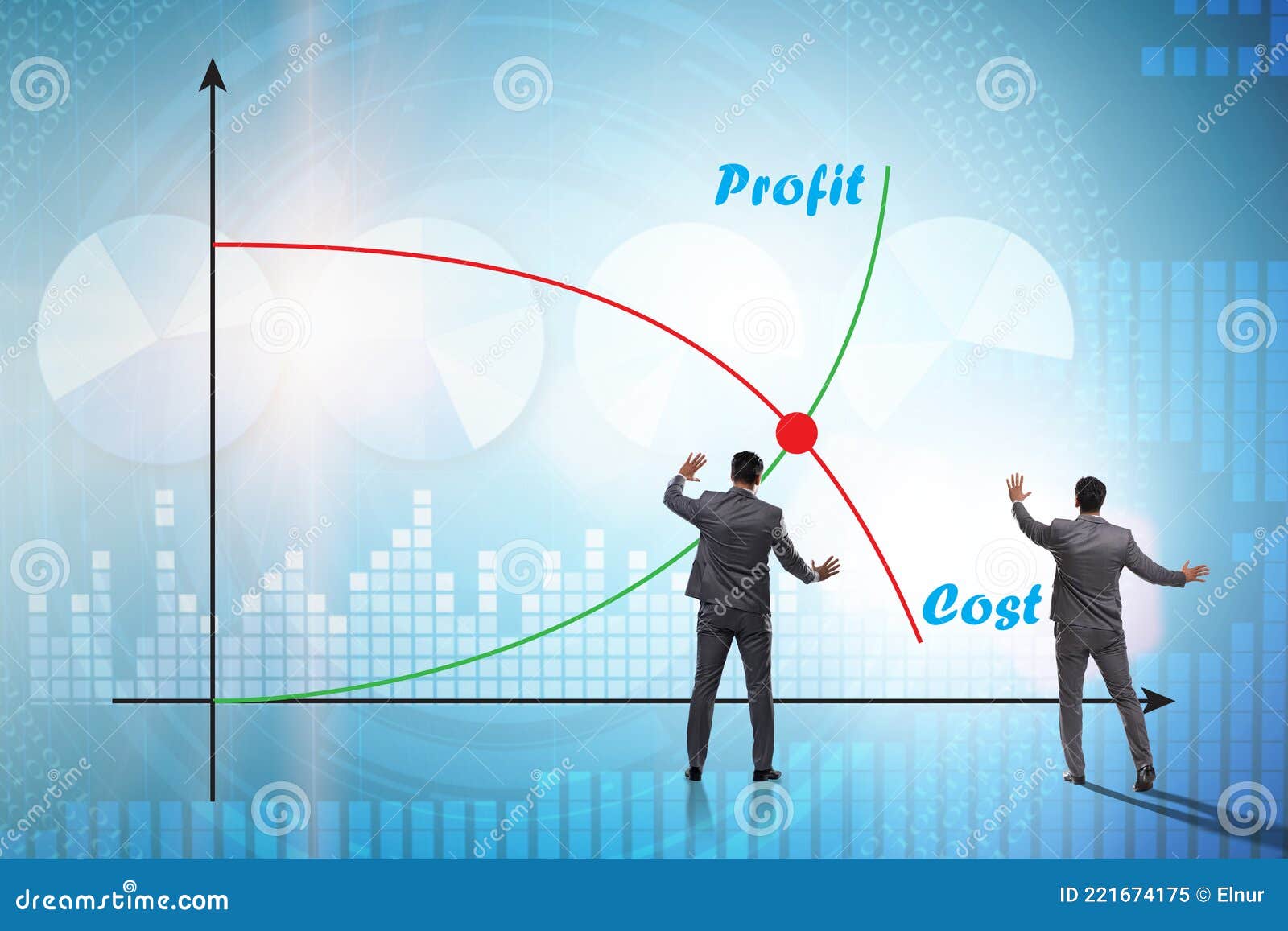 Concept of Proft and Loss with Businessman Stock Image - Image of ...