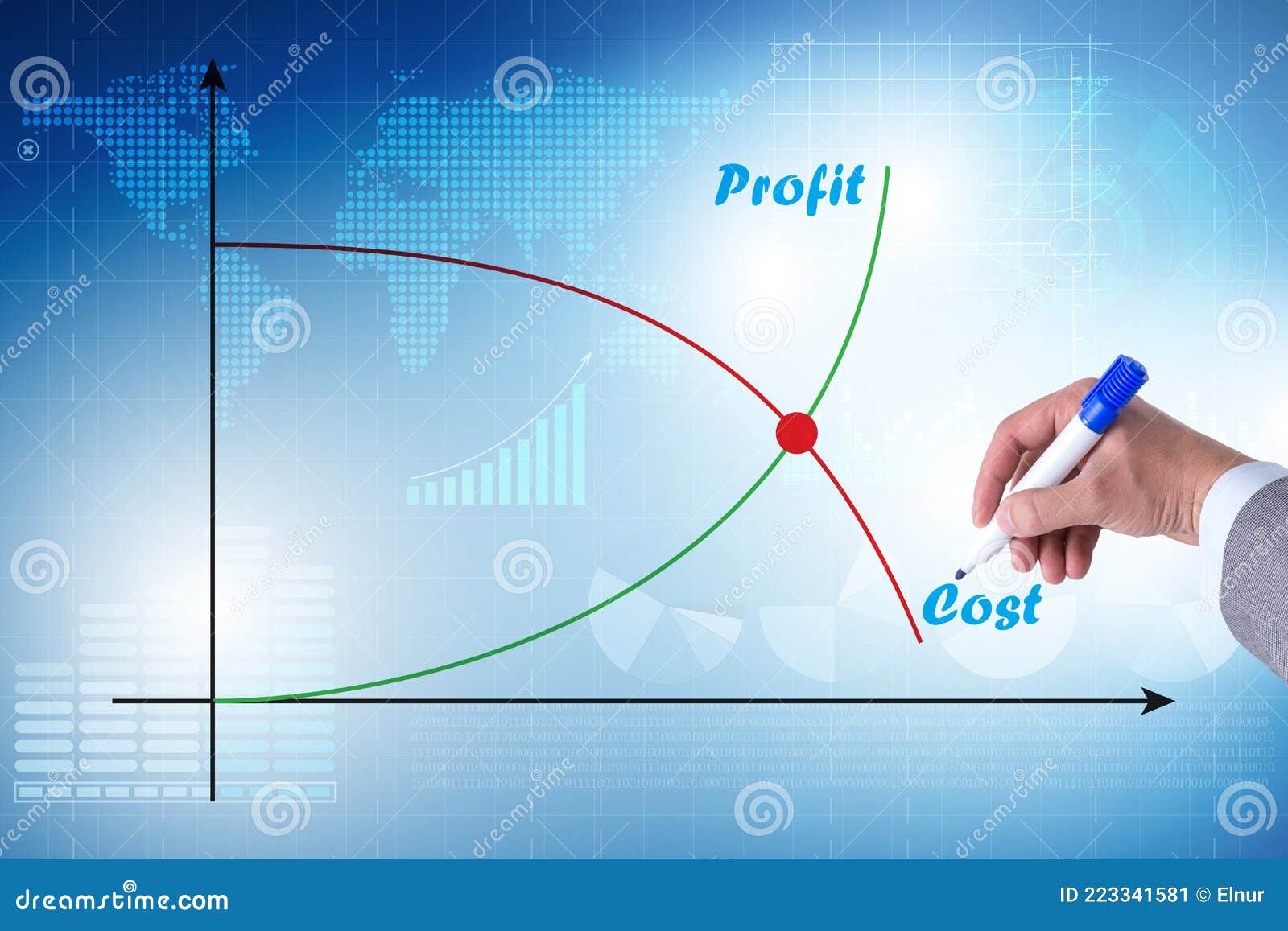 Concept of Proft and Loss with Businessman Stock Image - Image of ...