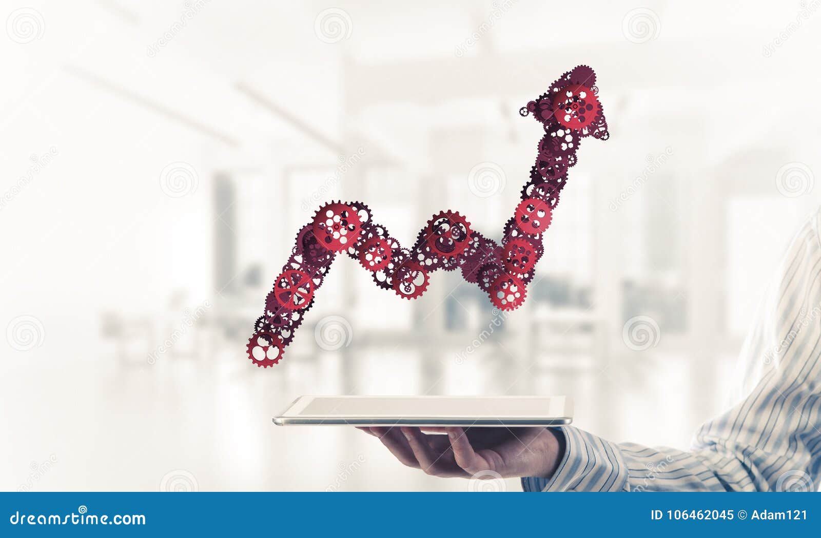 Concept of Progress and Income in Business Presented by Going Up Stock ...