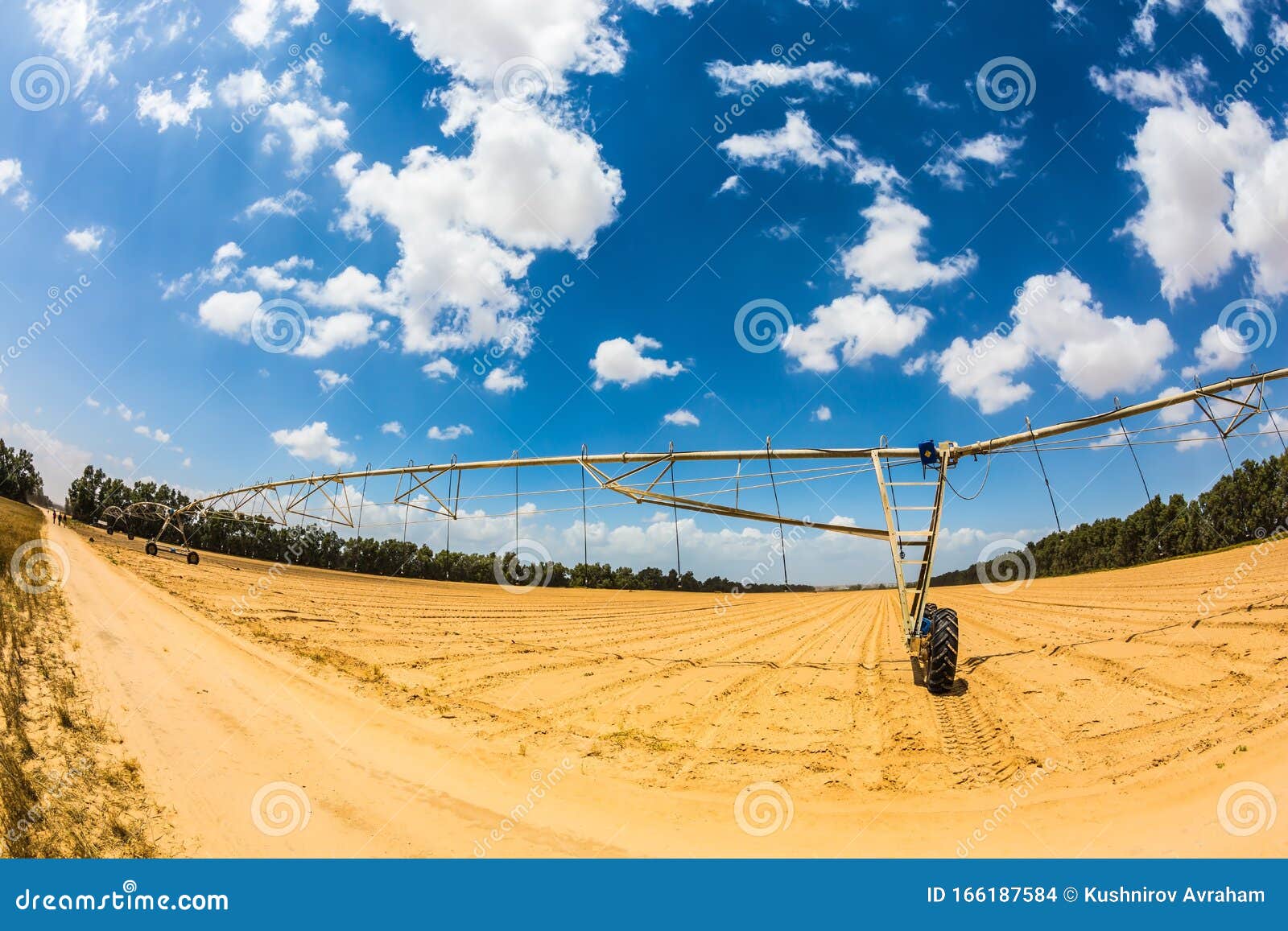 Installation of Automatic Irrigation Fields Stock Photo - Image of ...