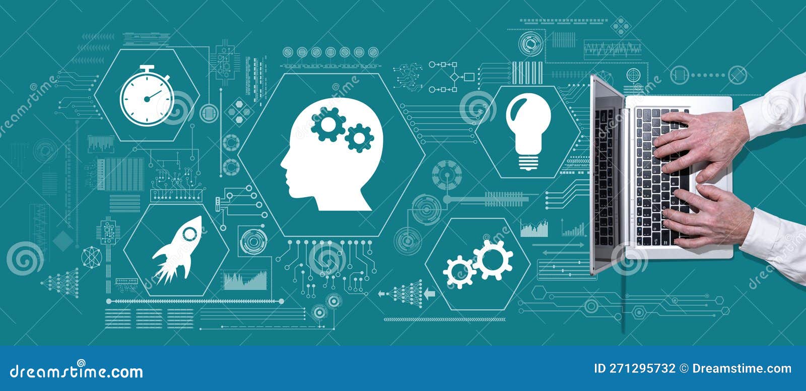 Concept of Project Management Stock Photo - Image of strategy ...