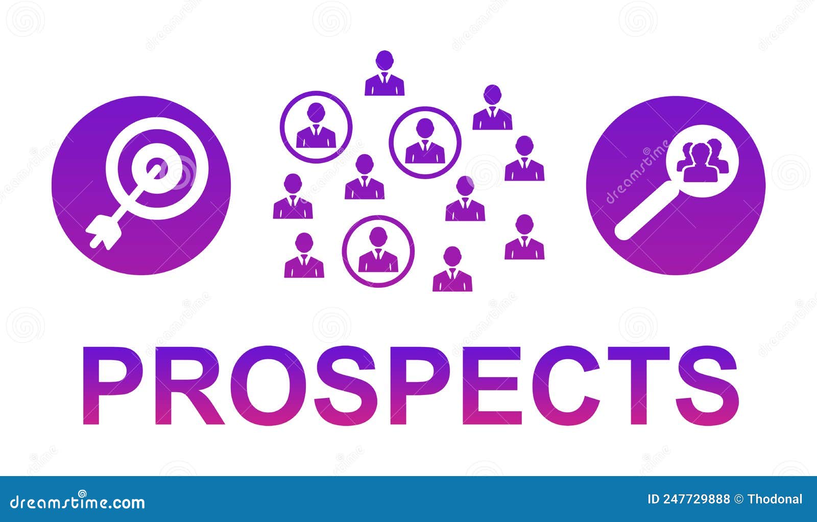 Concept of prospects stock illustration. Illustration of process ...