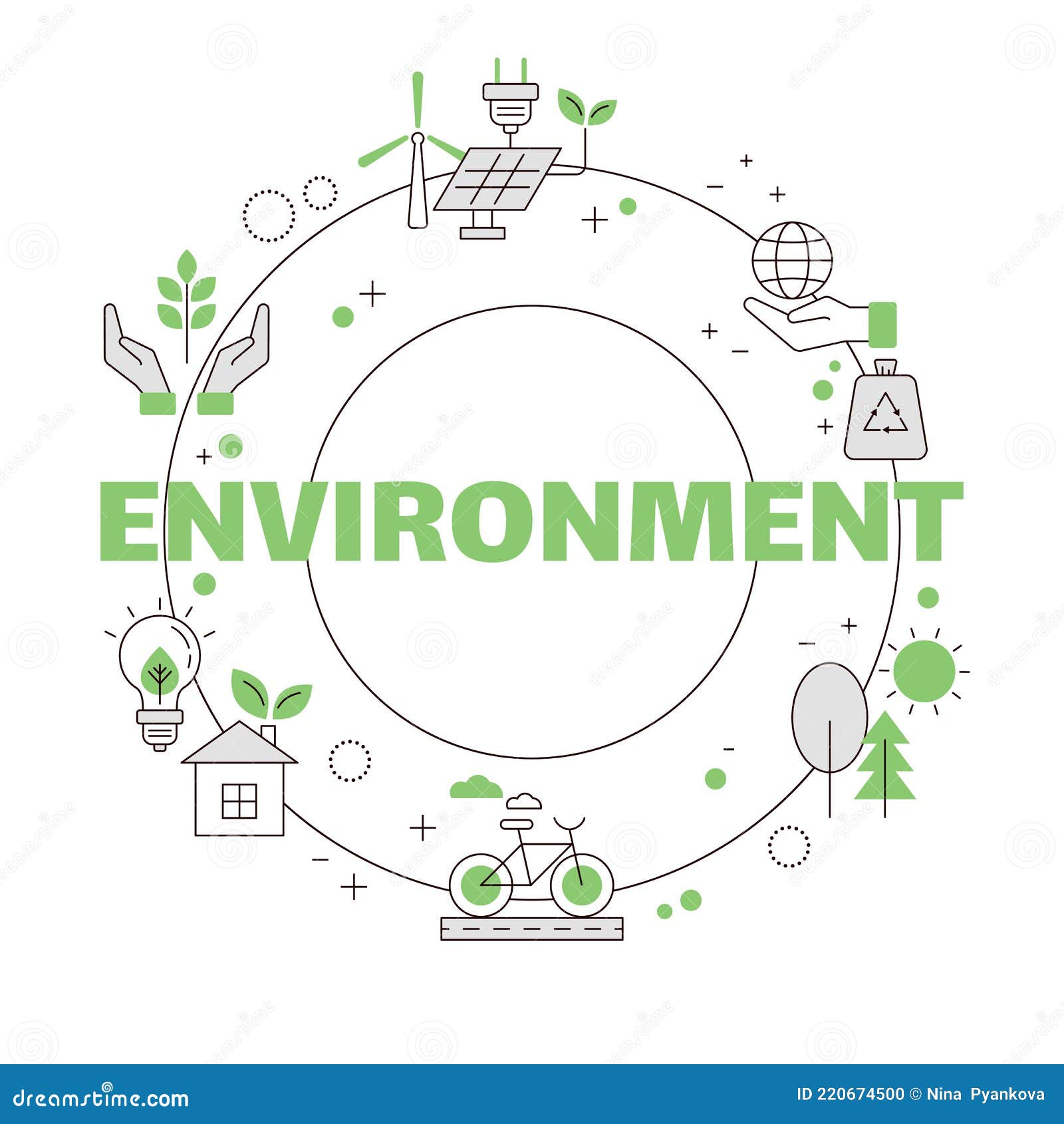 Concept of Protecting the Natural Environment Stock Vector ...
