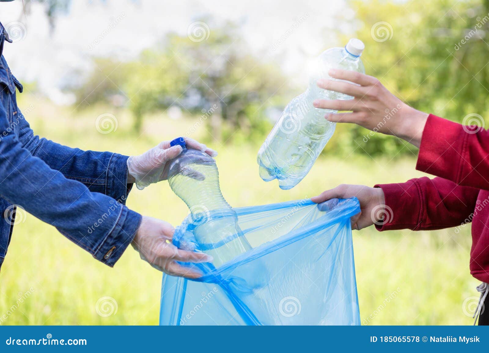 Concept of Protecting Nature from Garbage and Plastic Waste Stock Photo ...