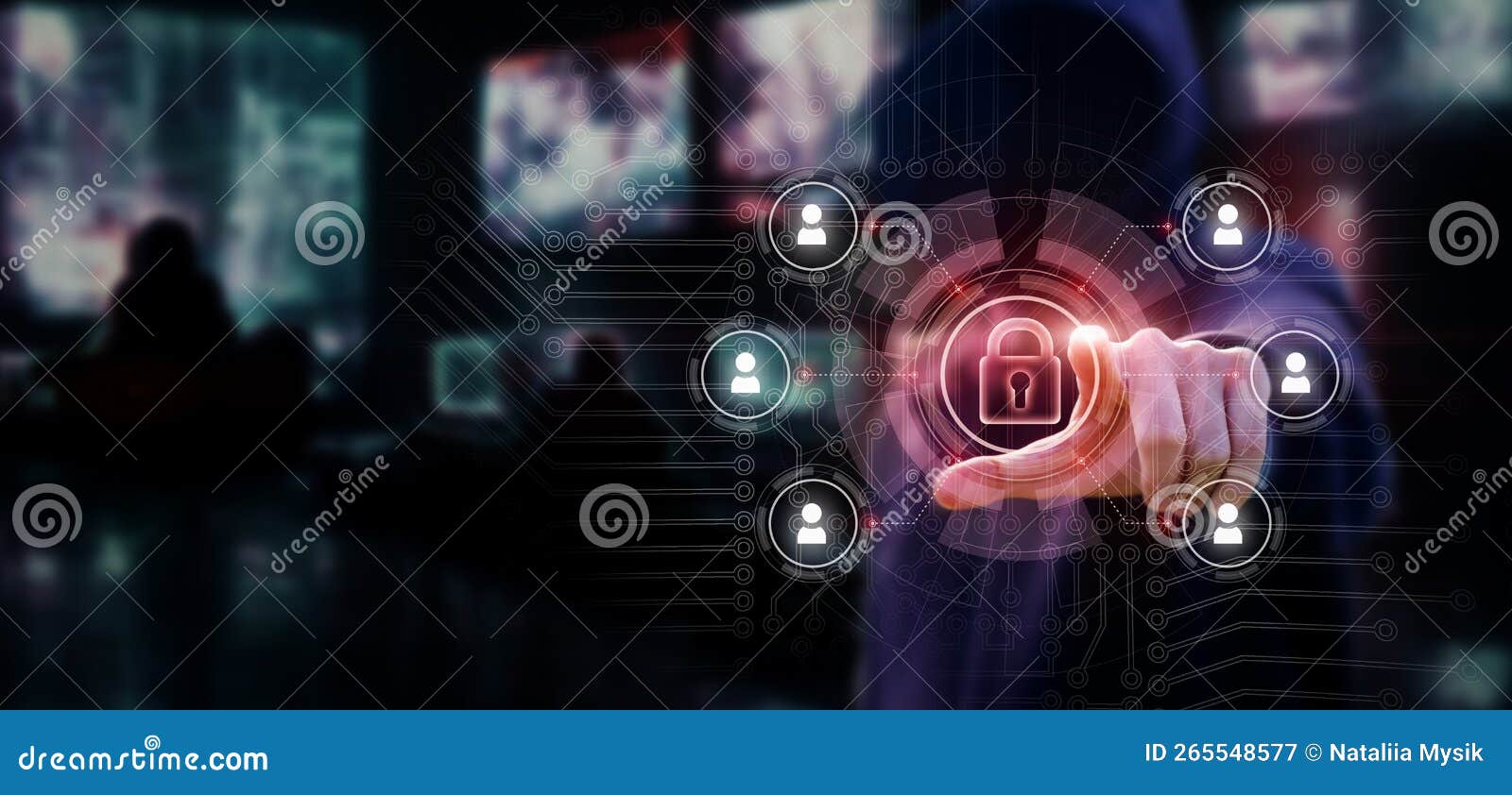 Concept Protecting the System from Attack by Intruders Stock Image ...