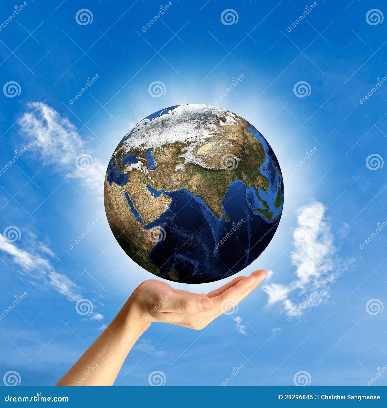The Concept of Protecting the World. Stock Image - Image of humanity ...