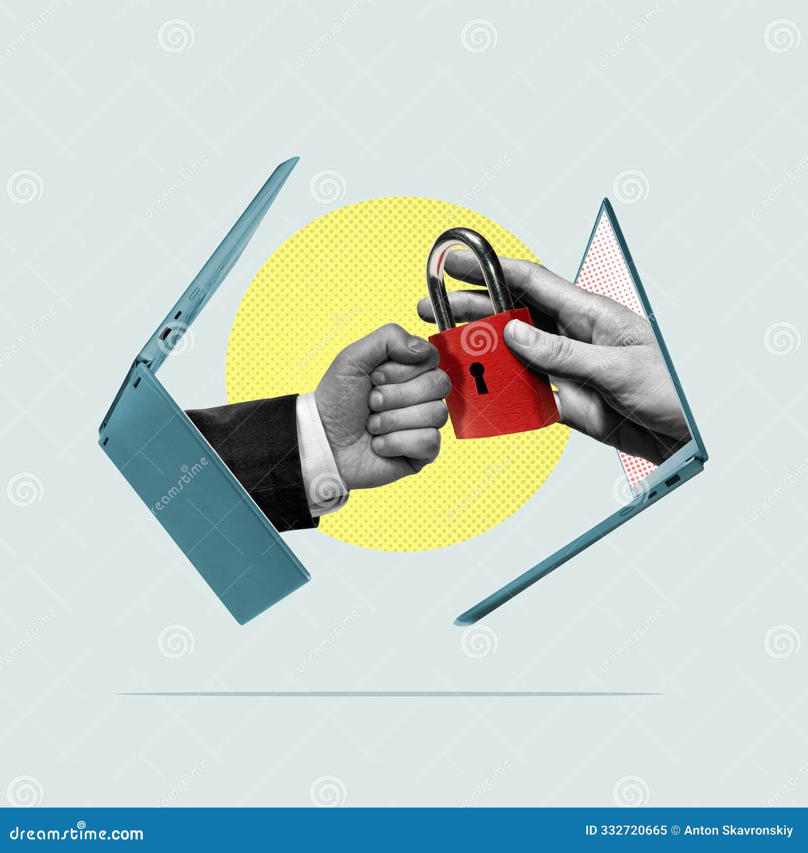 Concept of Protection Against Hacker Attacks. Stock Image - Image of ...