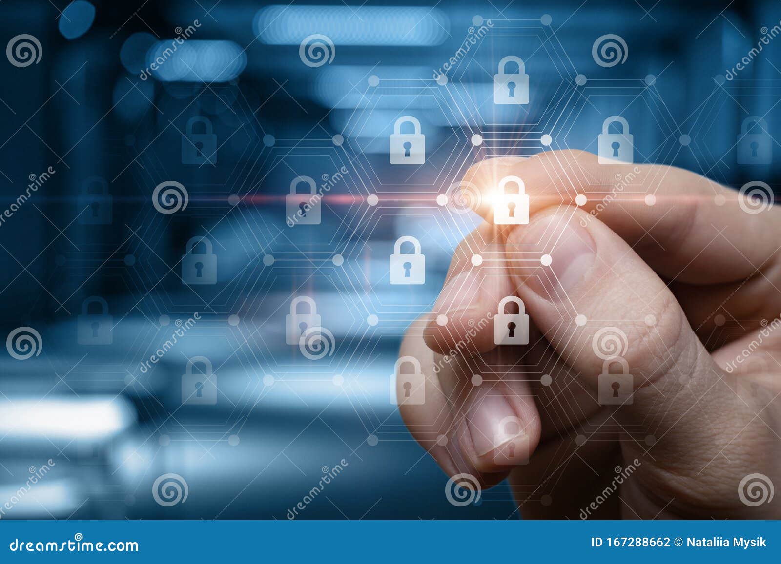 The Concept of Protection of Information Stock Photo - Image of ...