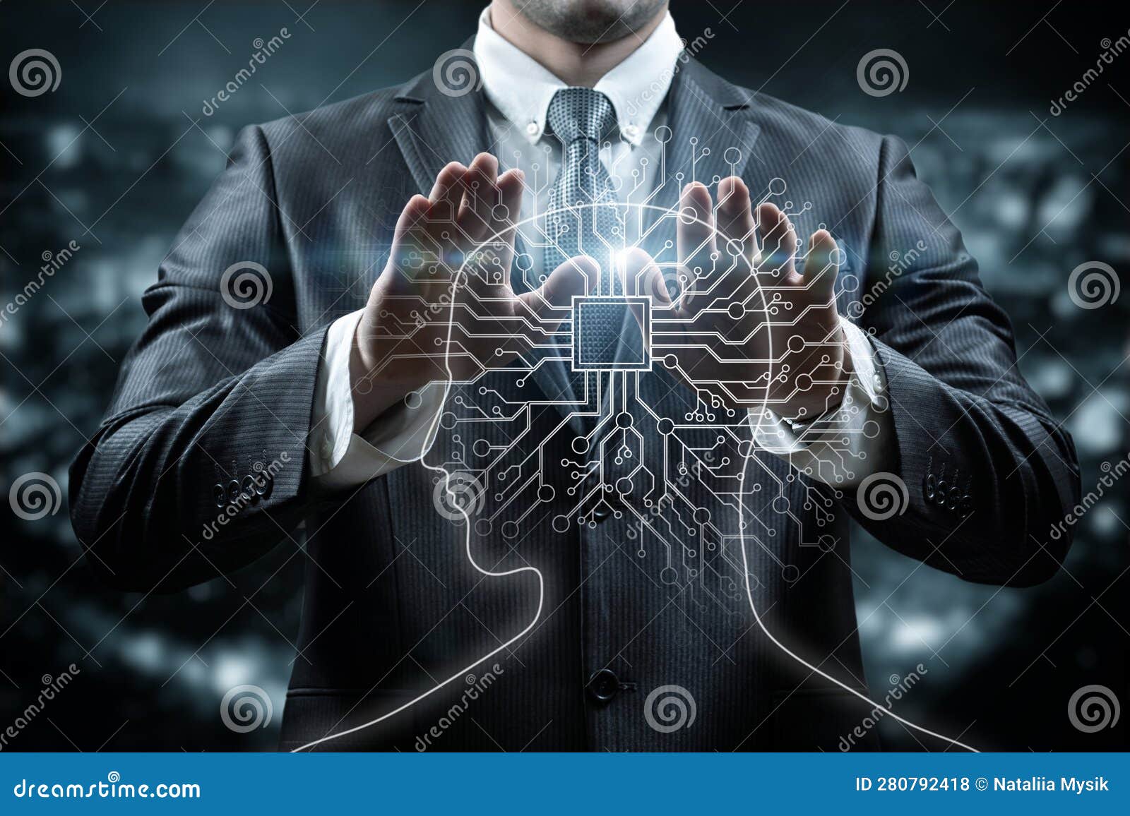 Concept of Protection and Support of Artificial Intelligence Stock ...