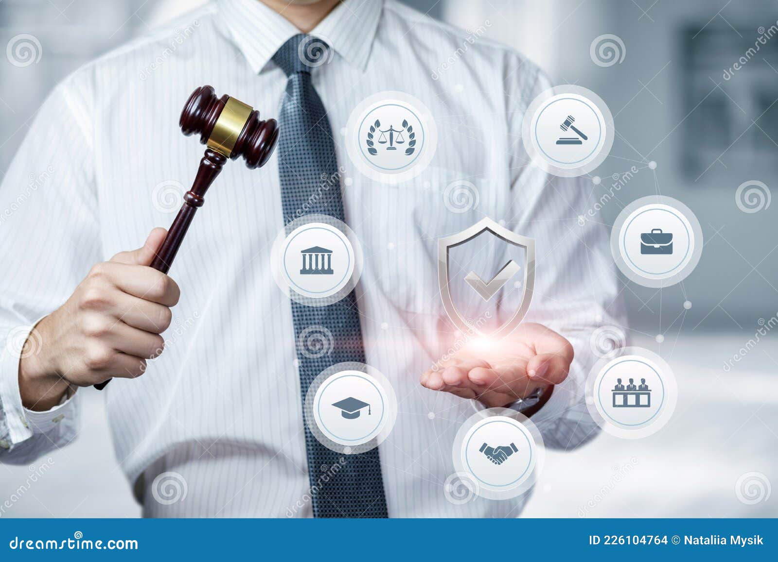 Concept of Providing Quality Legal Protection Stock Photo - Image of ...
