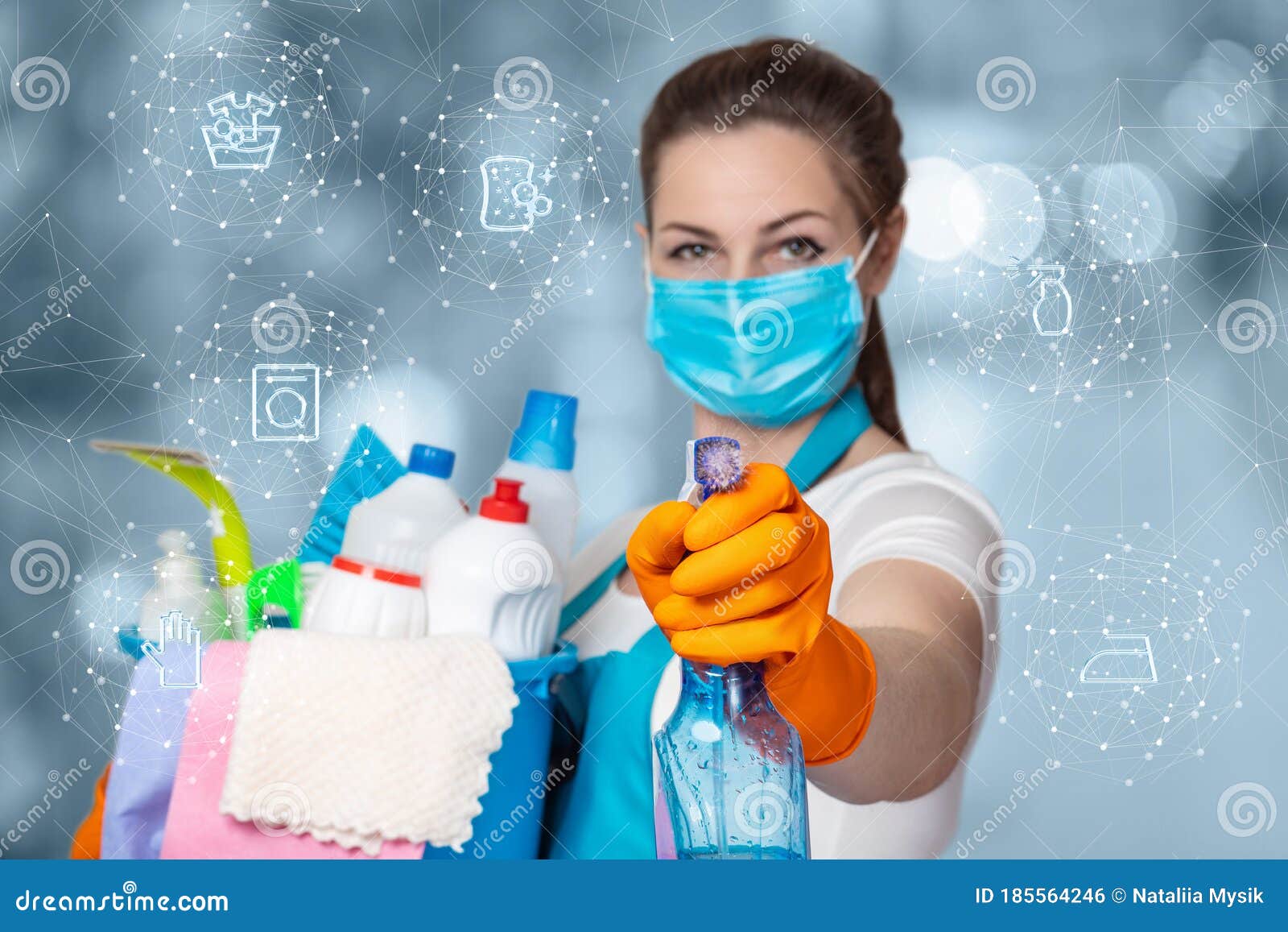 Concept of the Provision of Cleaning Services Stock Photo - Image of ...