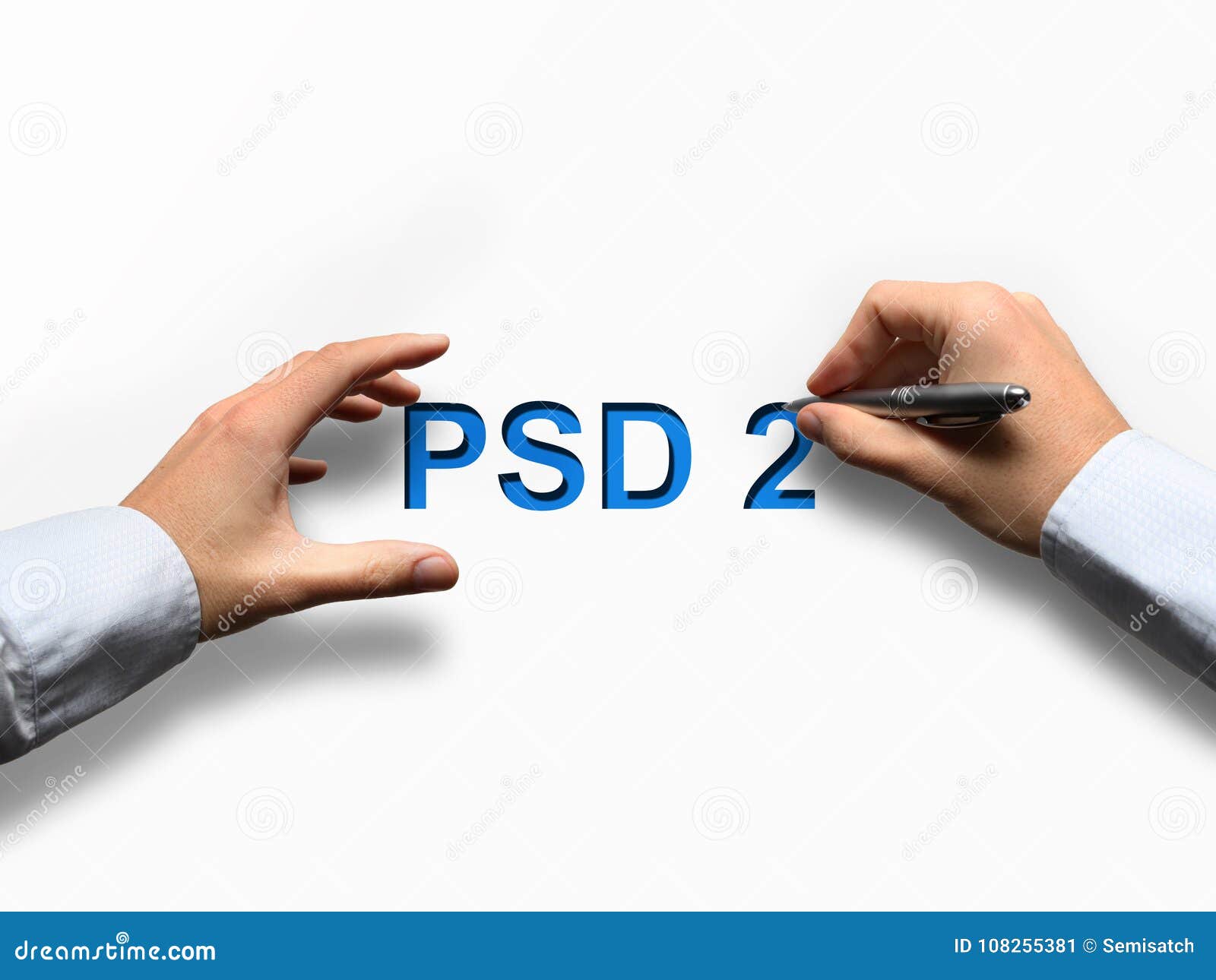 Concept of PSD2 - Payment Services Directive Stock Image - Image of ...