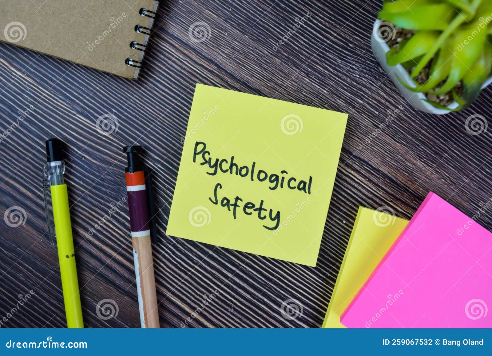 Concept of Psychological Safety Write on Sticky Notes Isolated on ...