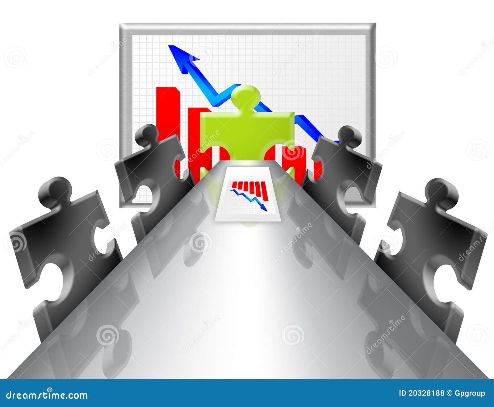 Concept puzzle stock illustration. Illustration of concept - 20328188
