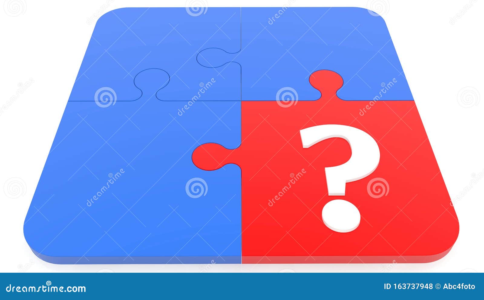 Concept of Puzzle with Question Mark Concept Stock Illustration ...