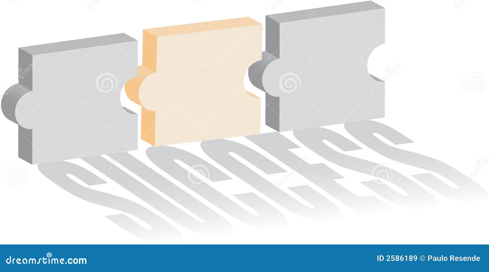 Concept of puzzle success stock vector. Illustration of concept - 2586189