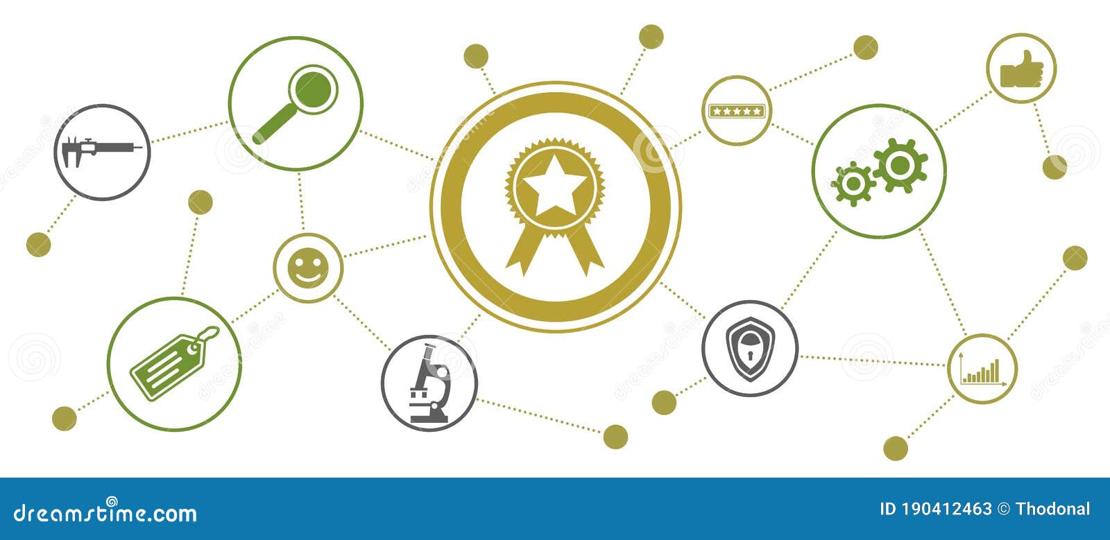 Concept of quality stock illustration. Illustration of connection ...