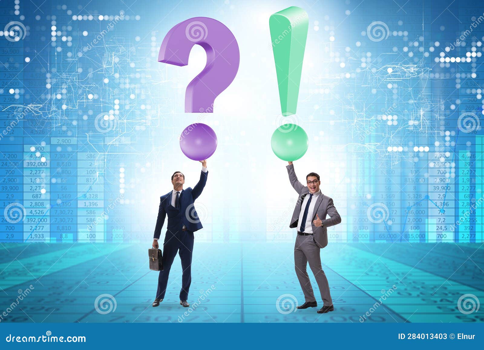 Concept of Question and Exclamation Marks Stock Image - Image of sign ...