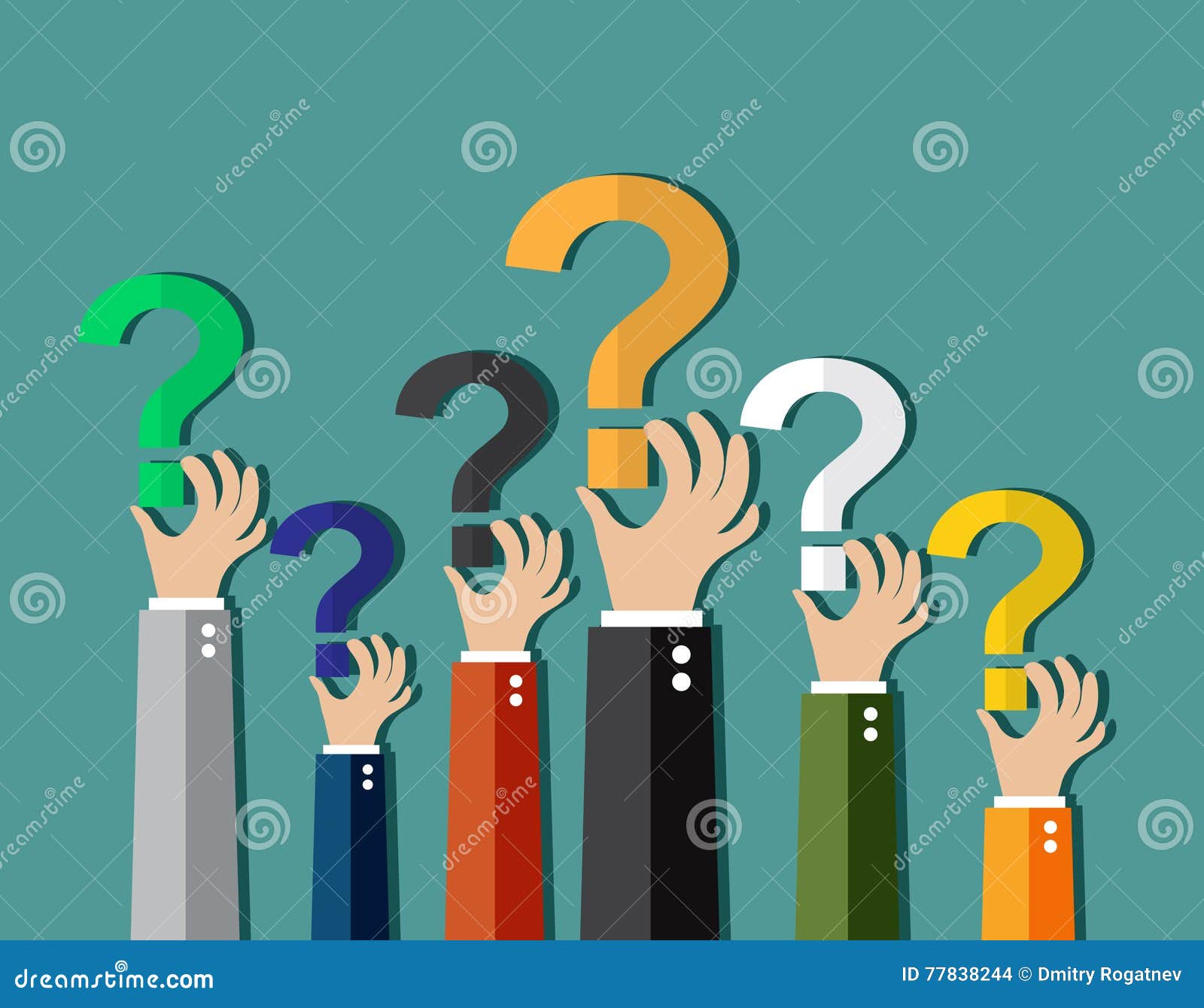 Concept of questioning, stock vector. Illustration of concept - 77838244