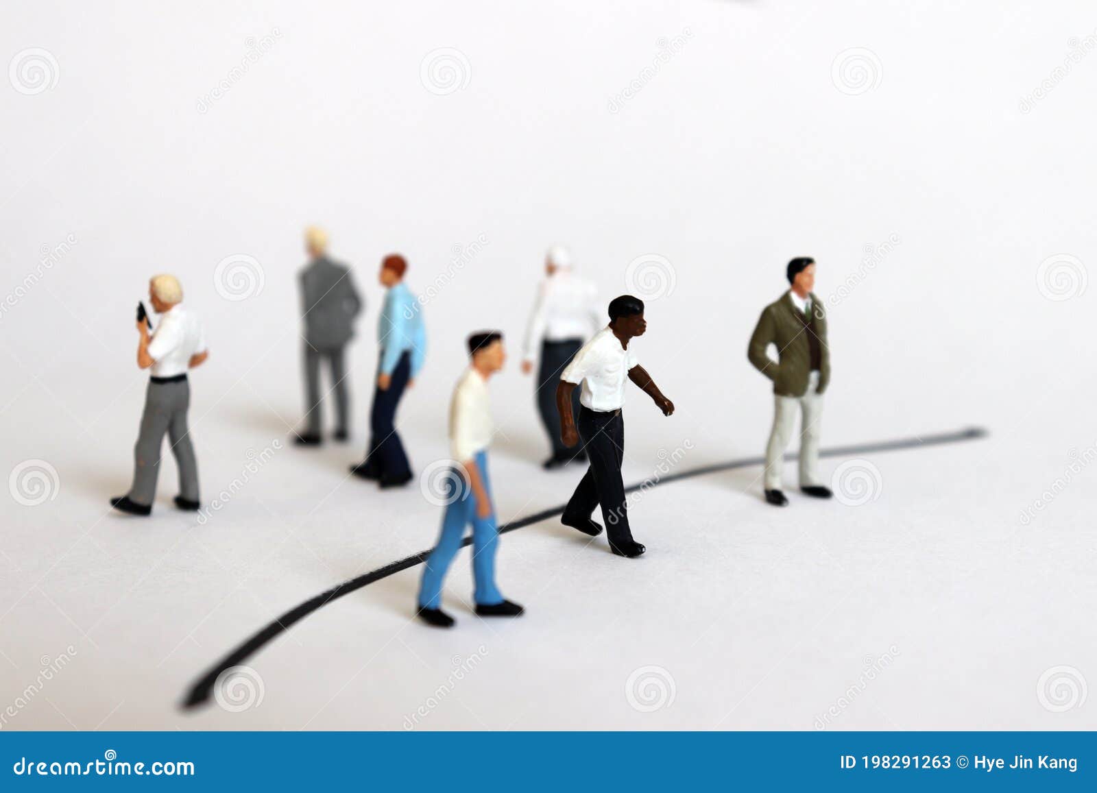 People Are Divided Into Two Groups. Two Camps Of Thought. Community ...