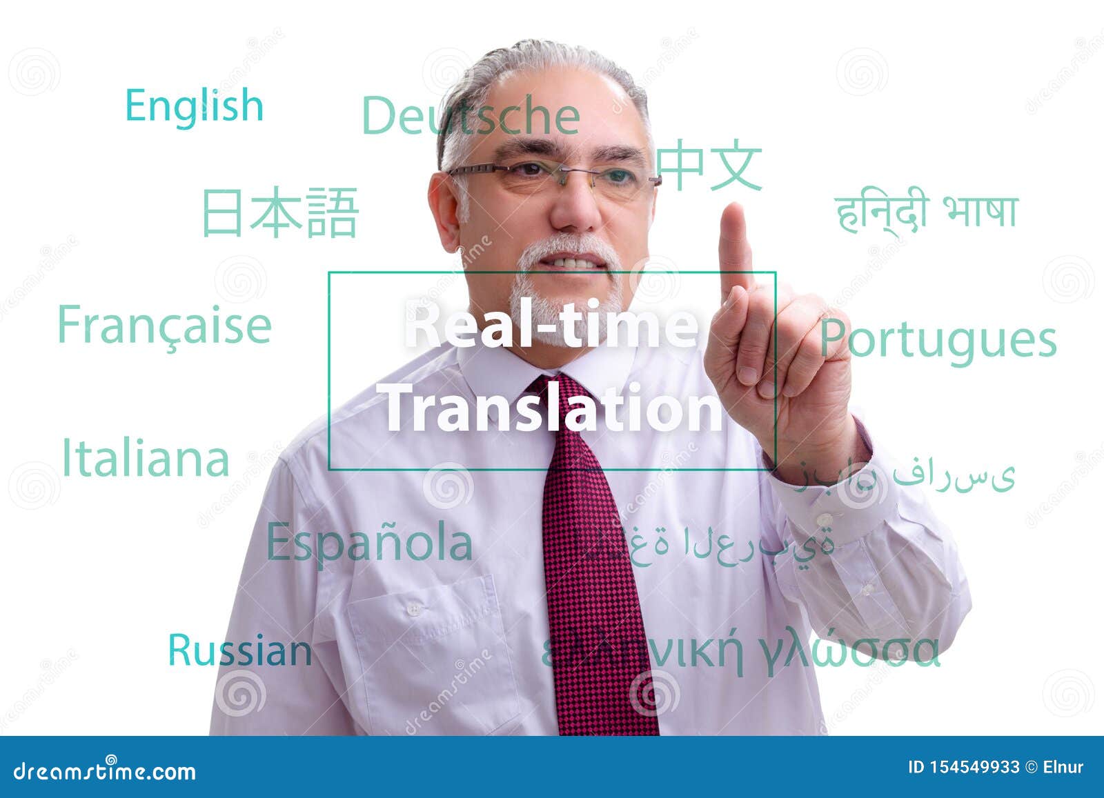 Concept of Real Time Translation from Foreign Language Stock Image ...
