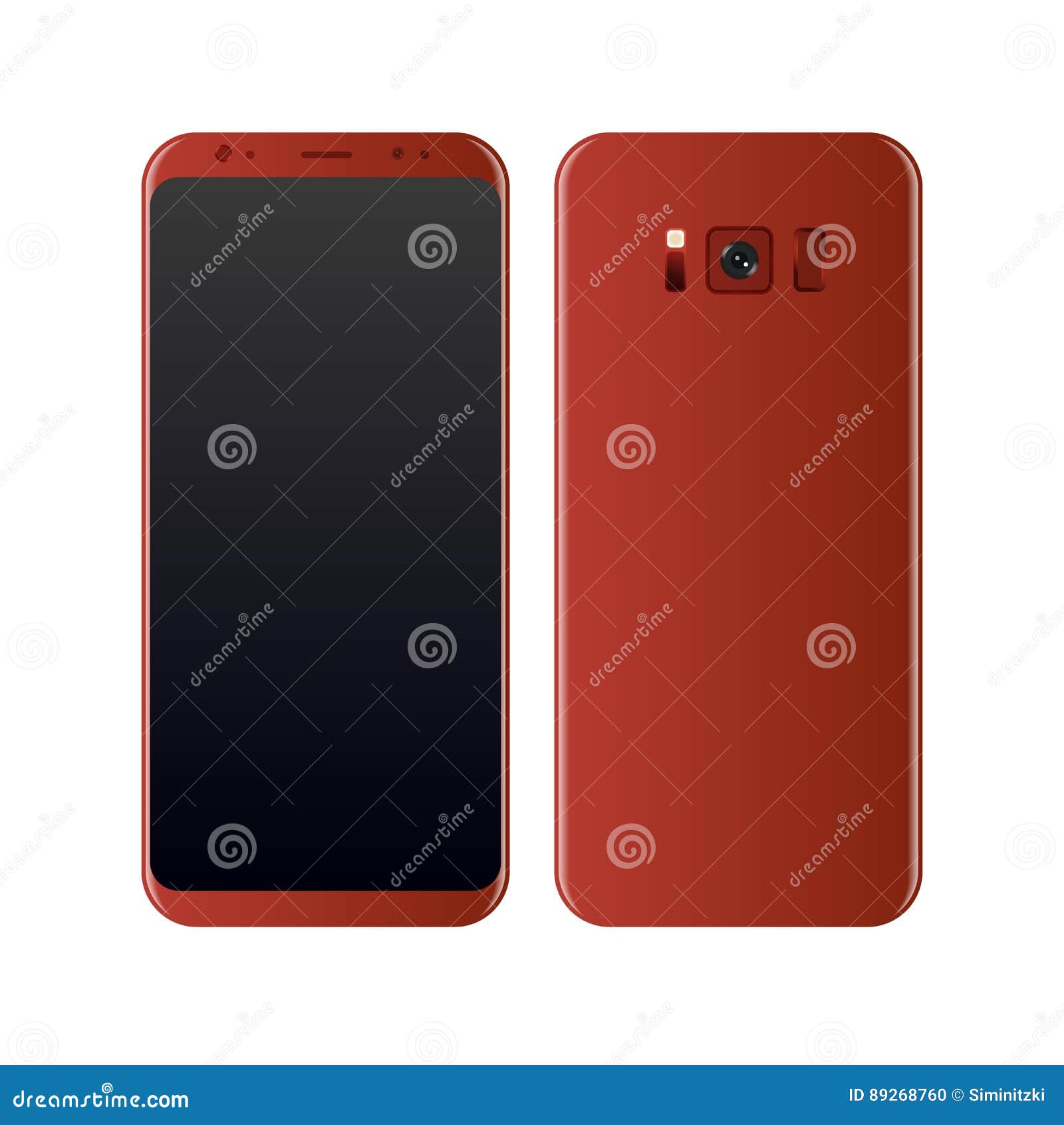 Concept Realistic Smartphone. Stock Vector - Illustration of equipment ...